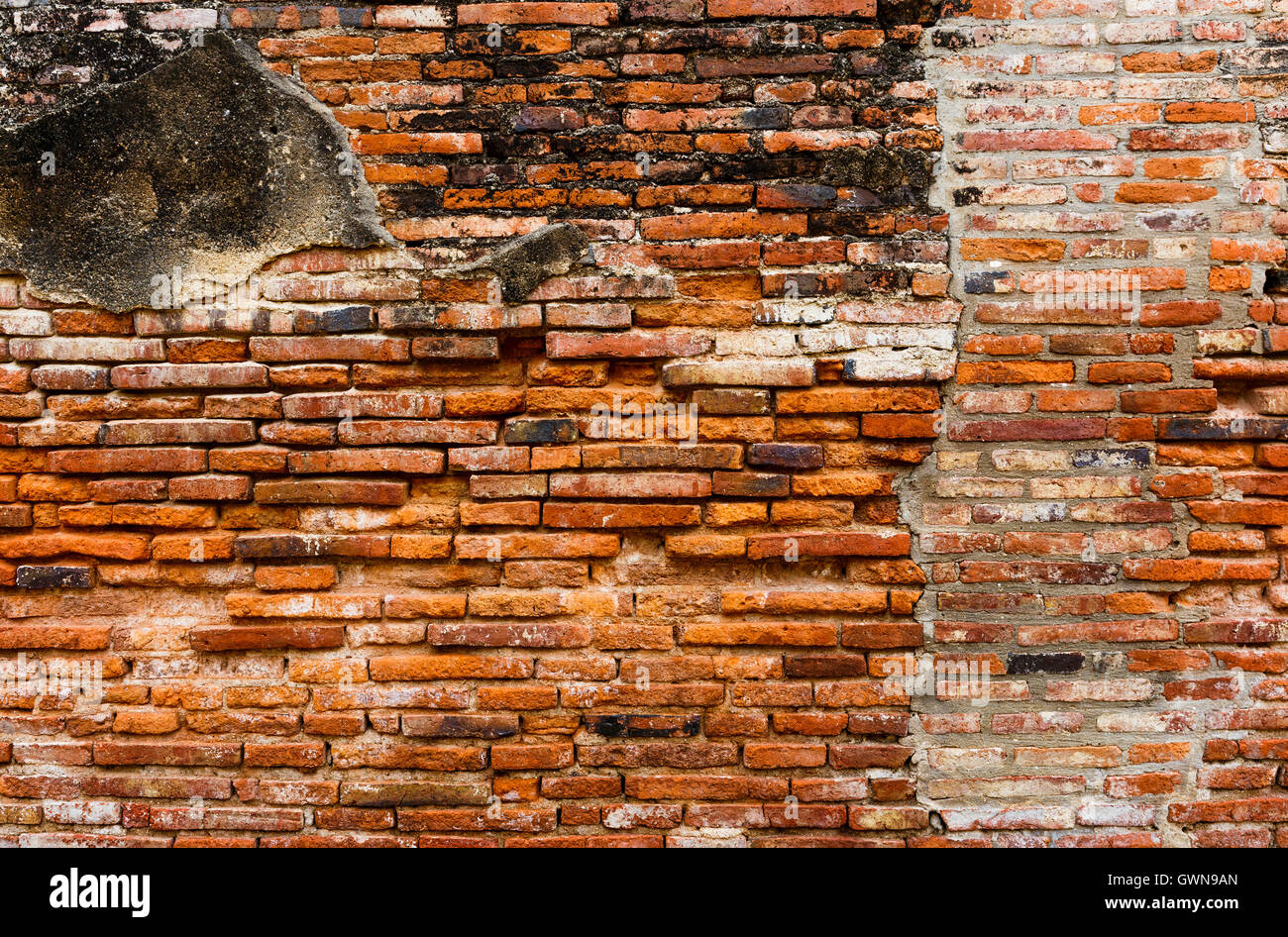 Ancient brick wall Stock Photo - Alamy