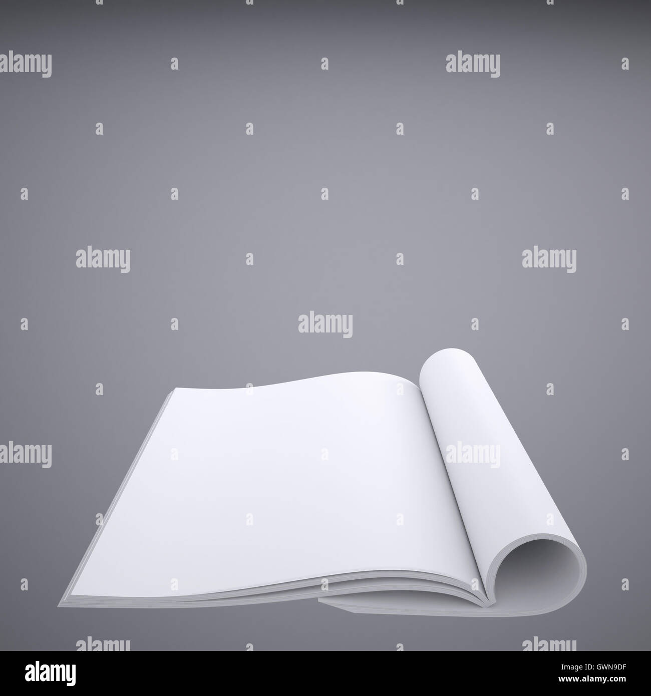 Open white book Stock Photo - Alamy