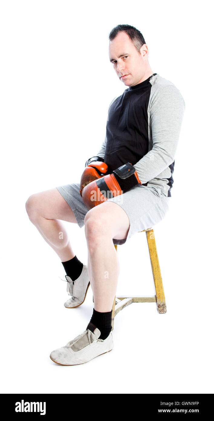 caucasian boxer 40 years old Stock Photo - Alamy