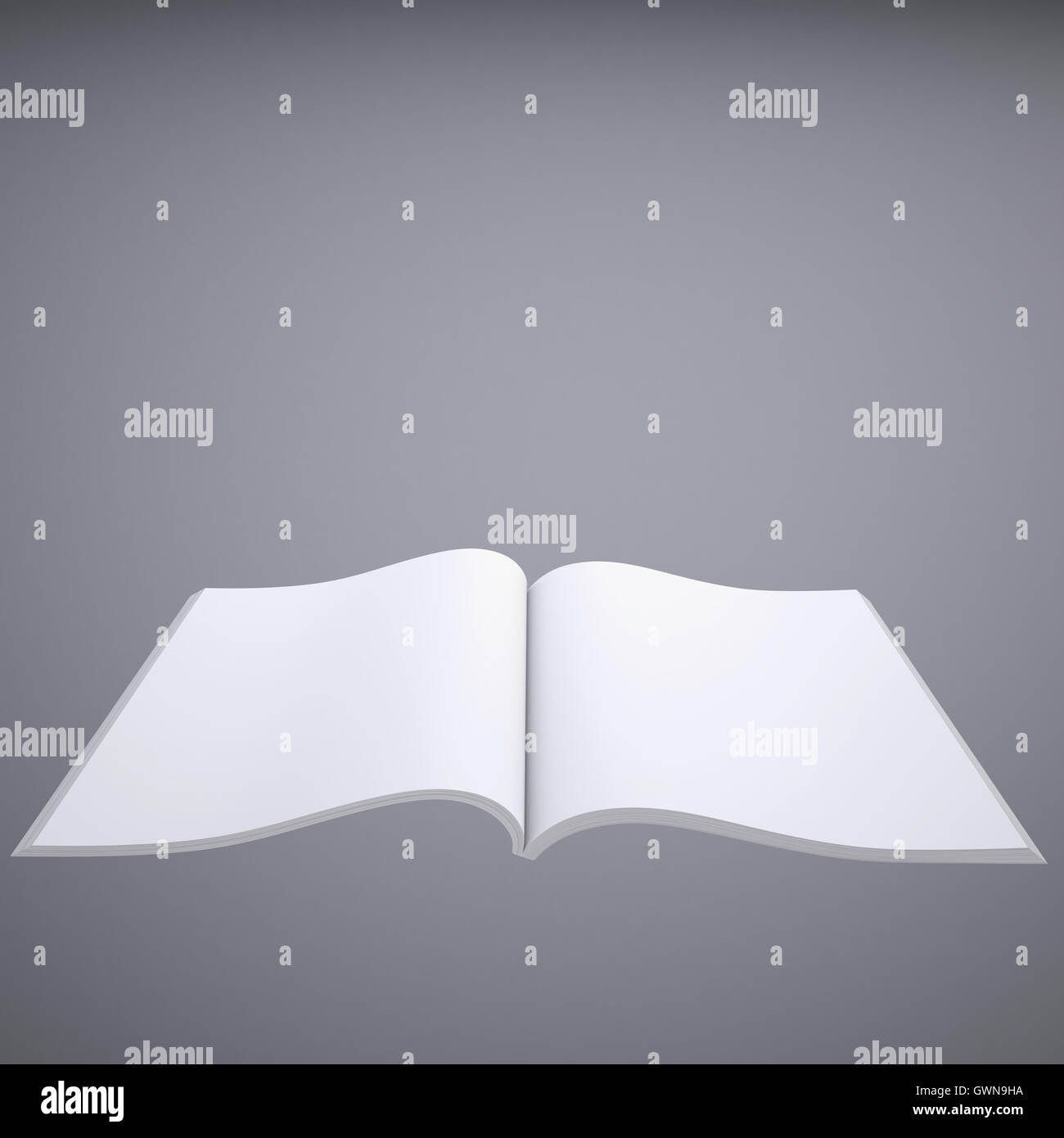 Open white book Stock Photo - Alamy