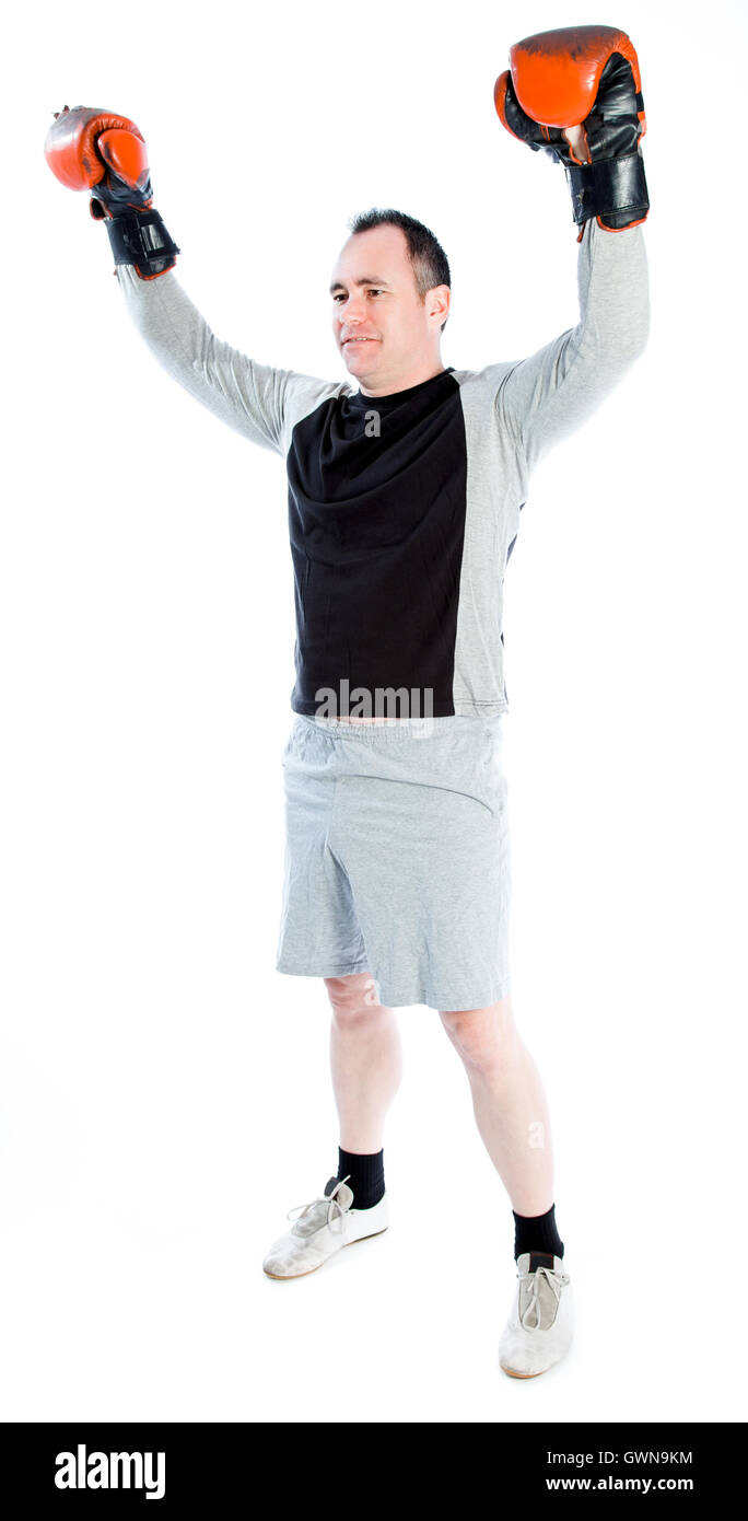 caucasian boxer 40 years old Stock Photo - Alamy