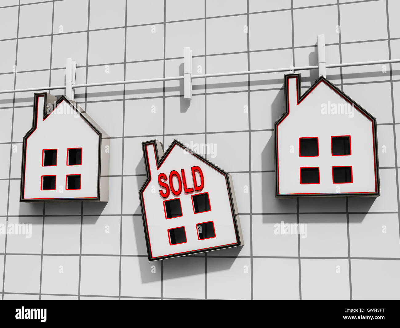 Real estate house sold hi-res stock photography and images - Alamy