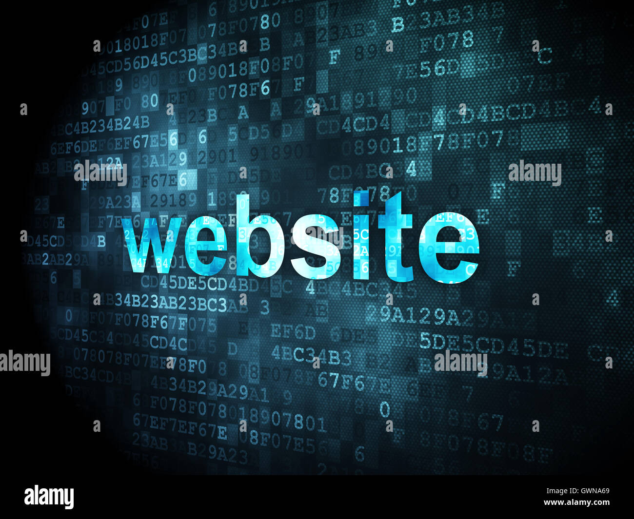 SEO web development concept: Website on digital background Stock Photo - Alamy