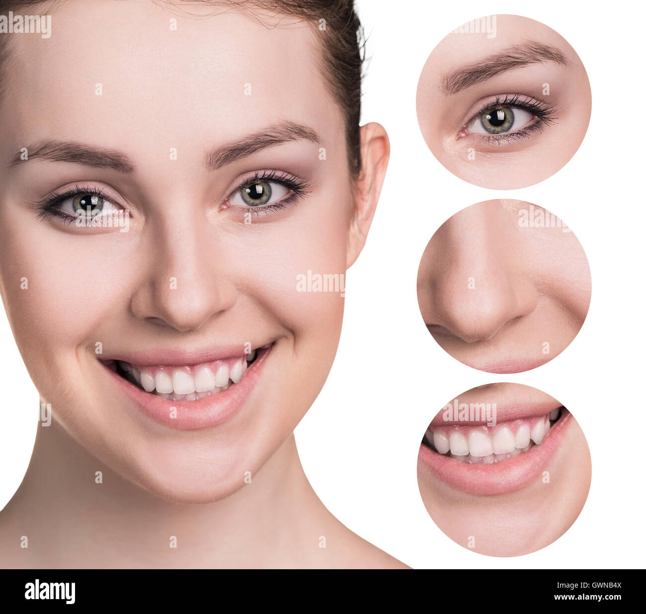 Beautiful girl with clear skin Stock Photo - Alamy