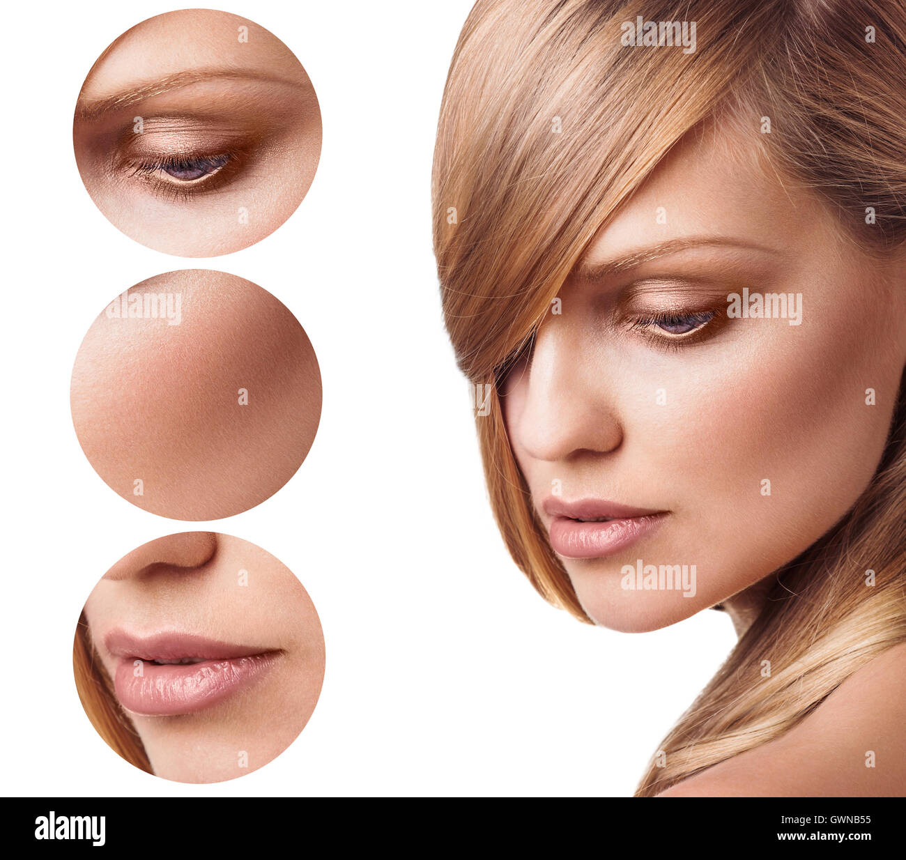 Beautiful girl with clear skin Stock Photo - Alamy