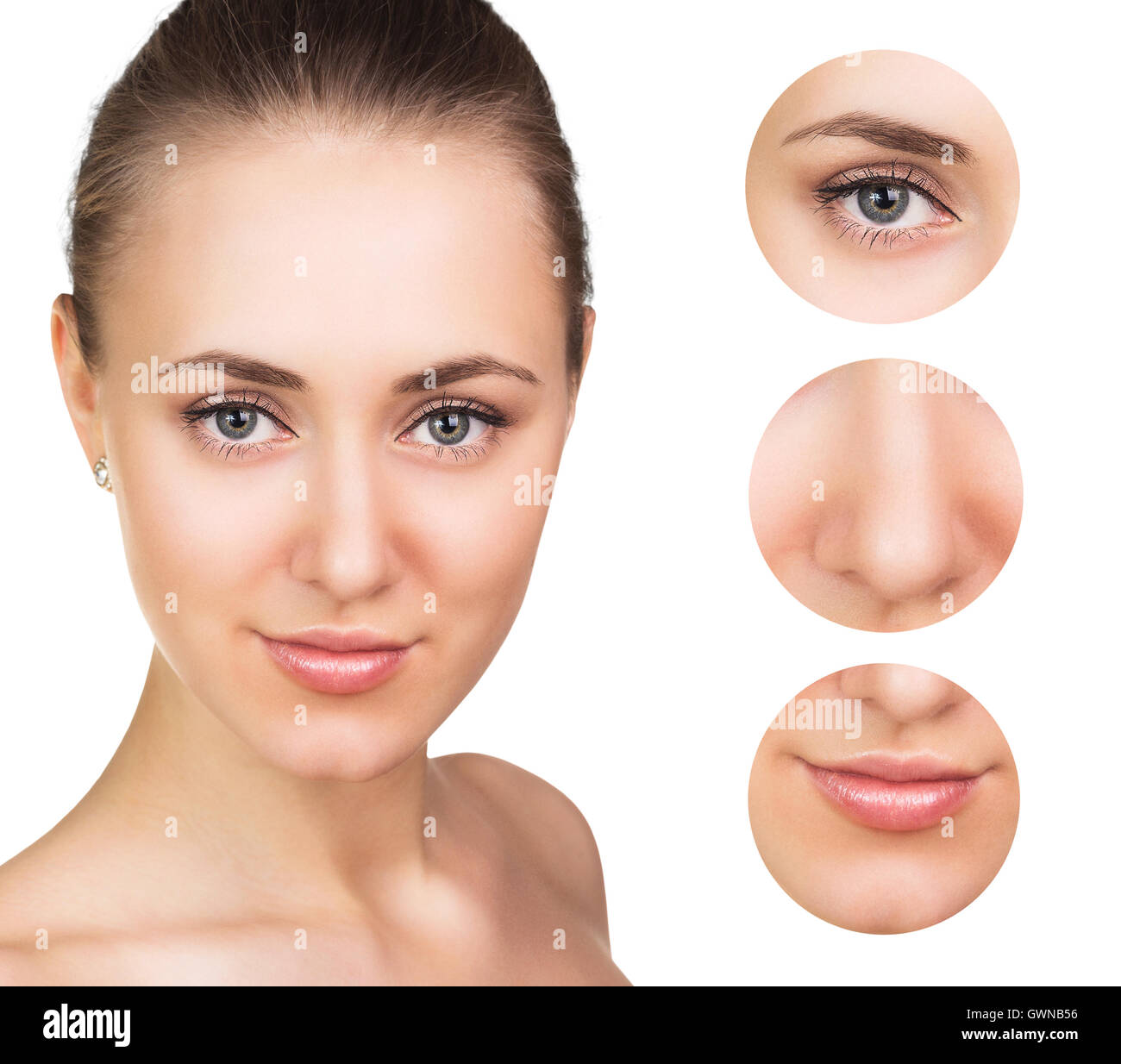 Beautiful girl with clear skin Stock Photo - Alamy