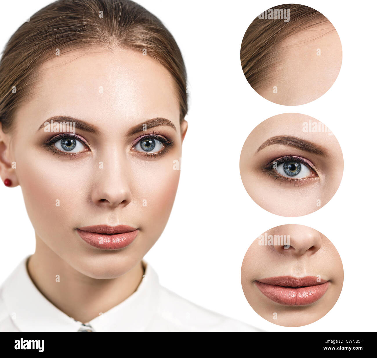 Beautiful girl with clear skin Stock Photo - Alamy