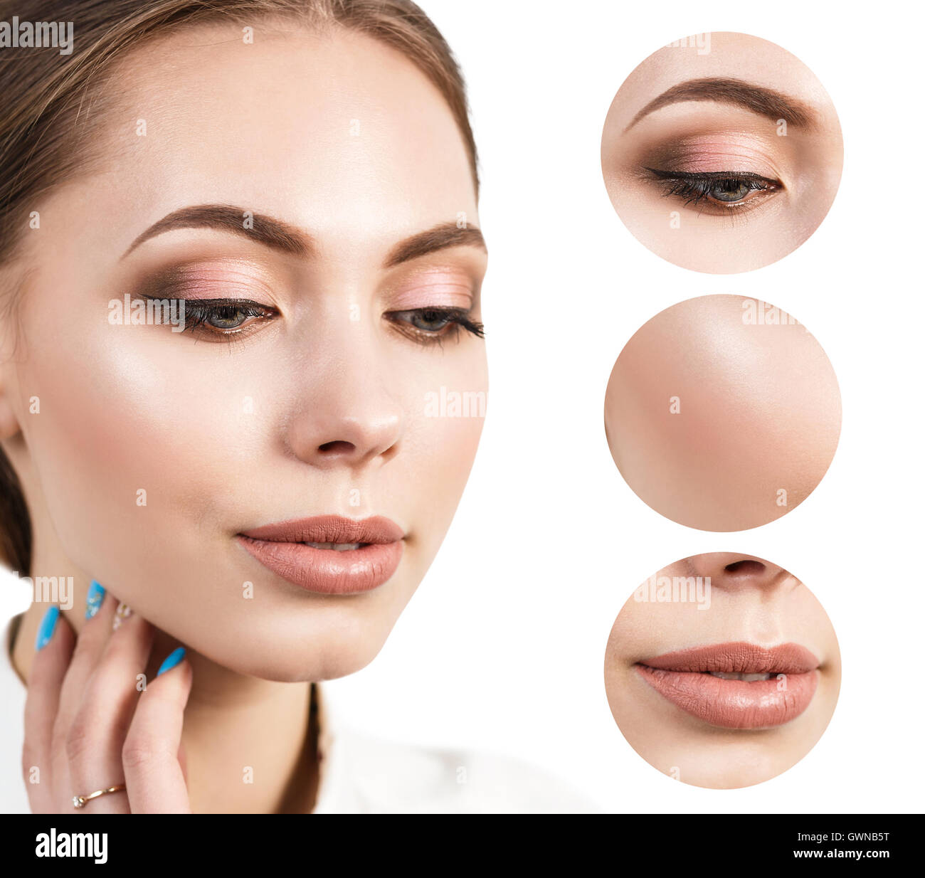 Beautiful girl with clear skin Stock Photo - Alamy