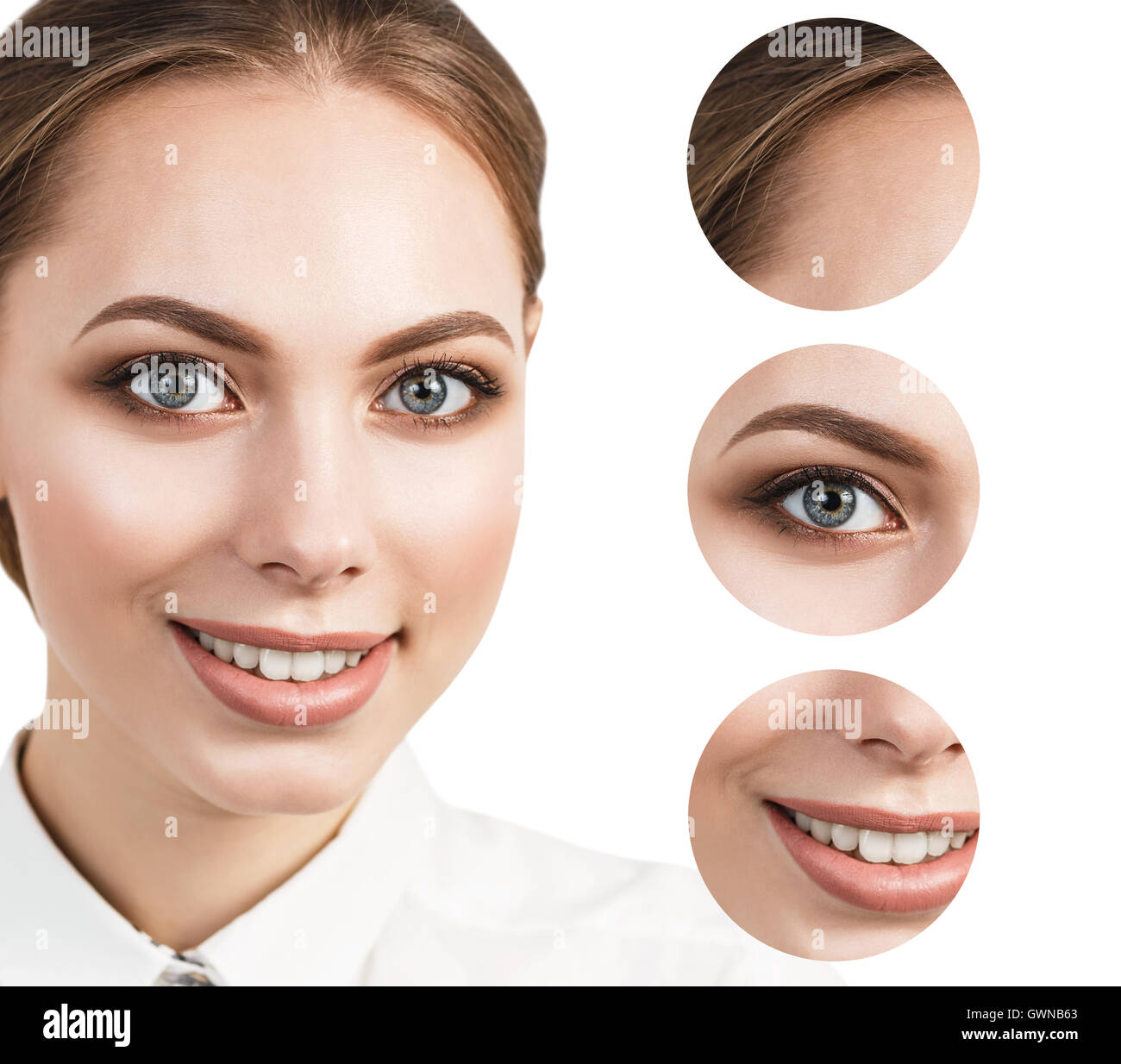 Beautiful girl with clear skin Stock Photo - Alamy