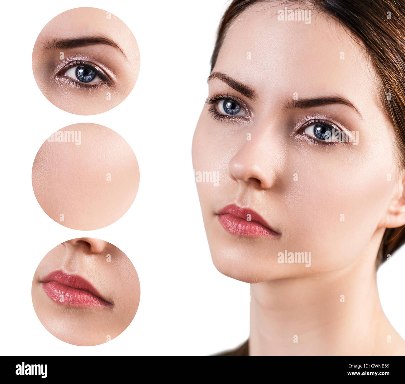 Beautiful girl with clear skin Stock Photo - Alamy