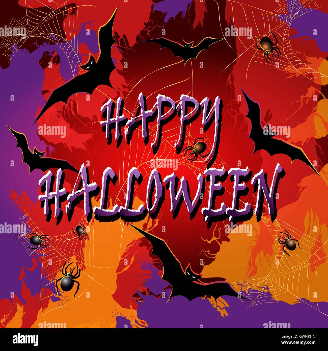 Halloween background. Vector illustration Stock Vector Image & Art - Alamy