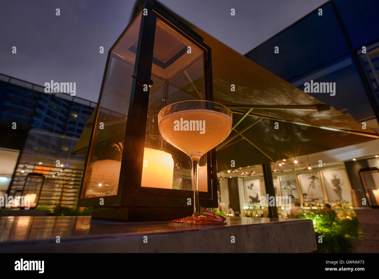 Crafted cocktail at a bar in Bangkok, Thailand Stock Photo - Alamy