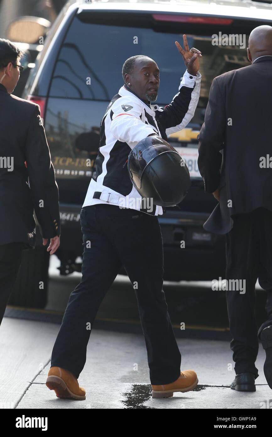 Don Cheadle seen at the ABC studios for Jimmy Kimmel Live! Featuring ...