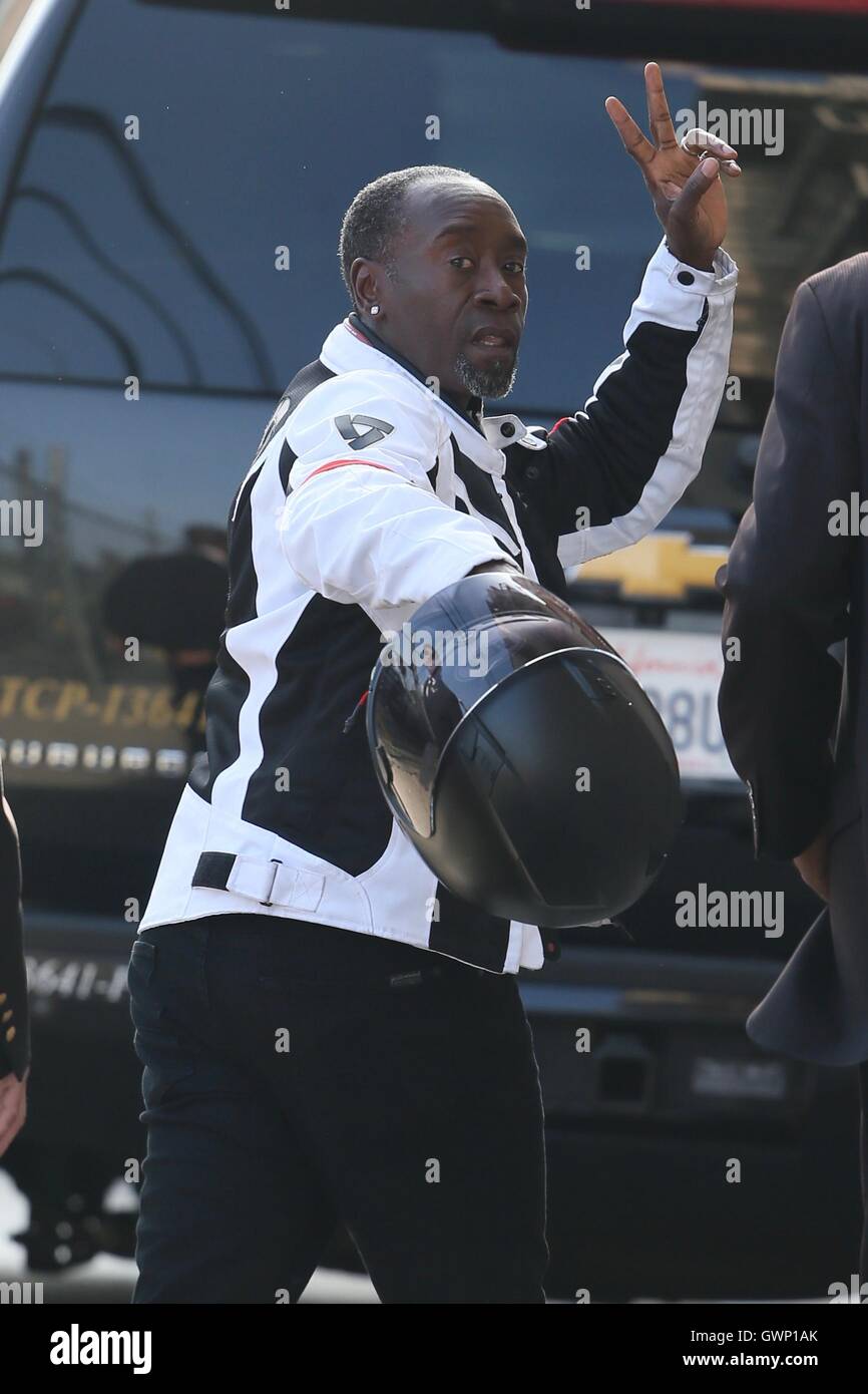 Don Cheadle seen at the ABC studios for Jimmy Kimmel Live! Featuring ...