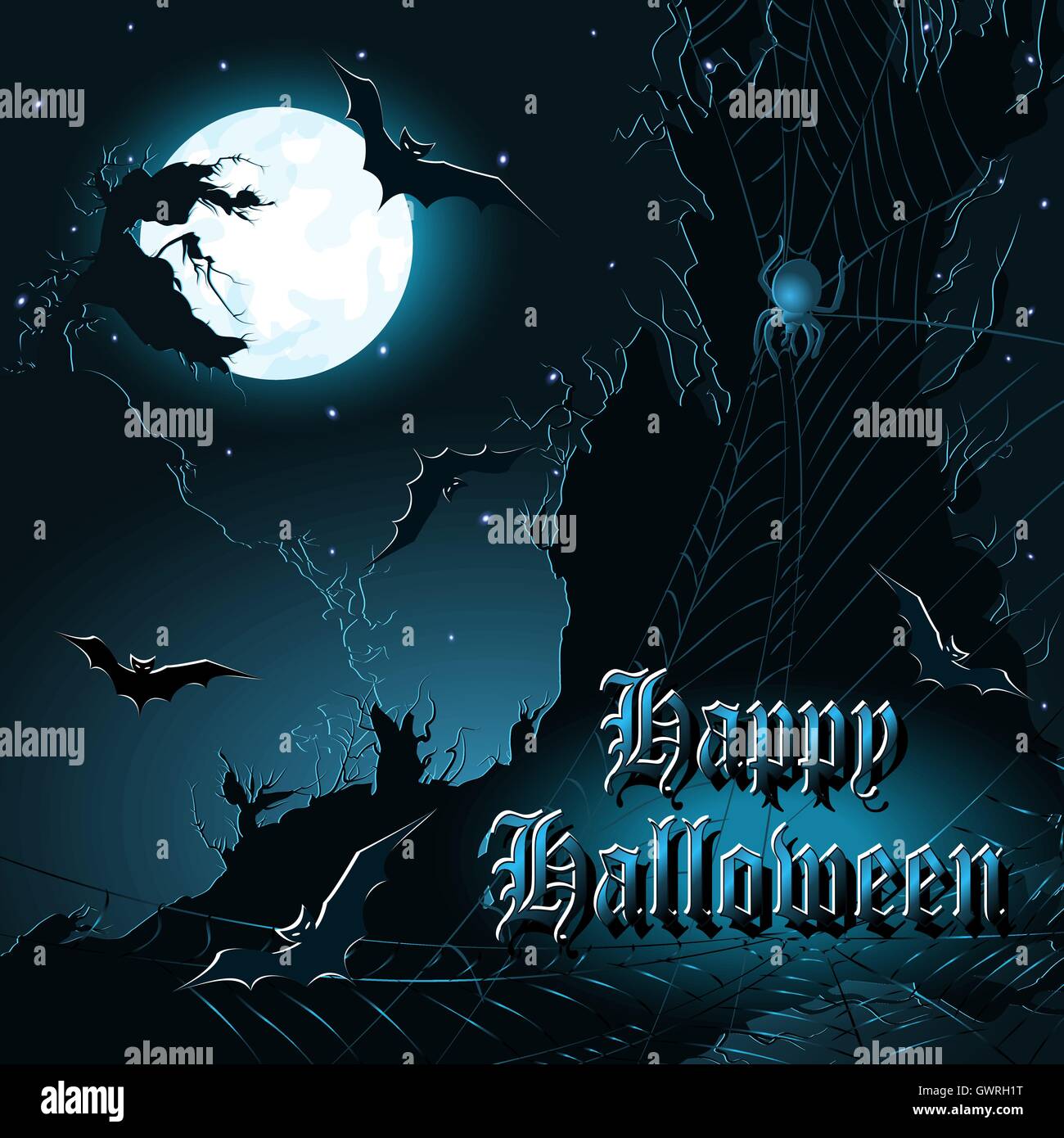 Halloween background. Vector illustration Stock Vector Image & Art - Alamy
