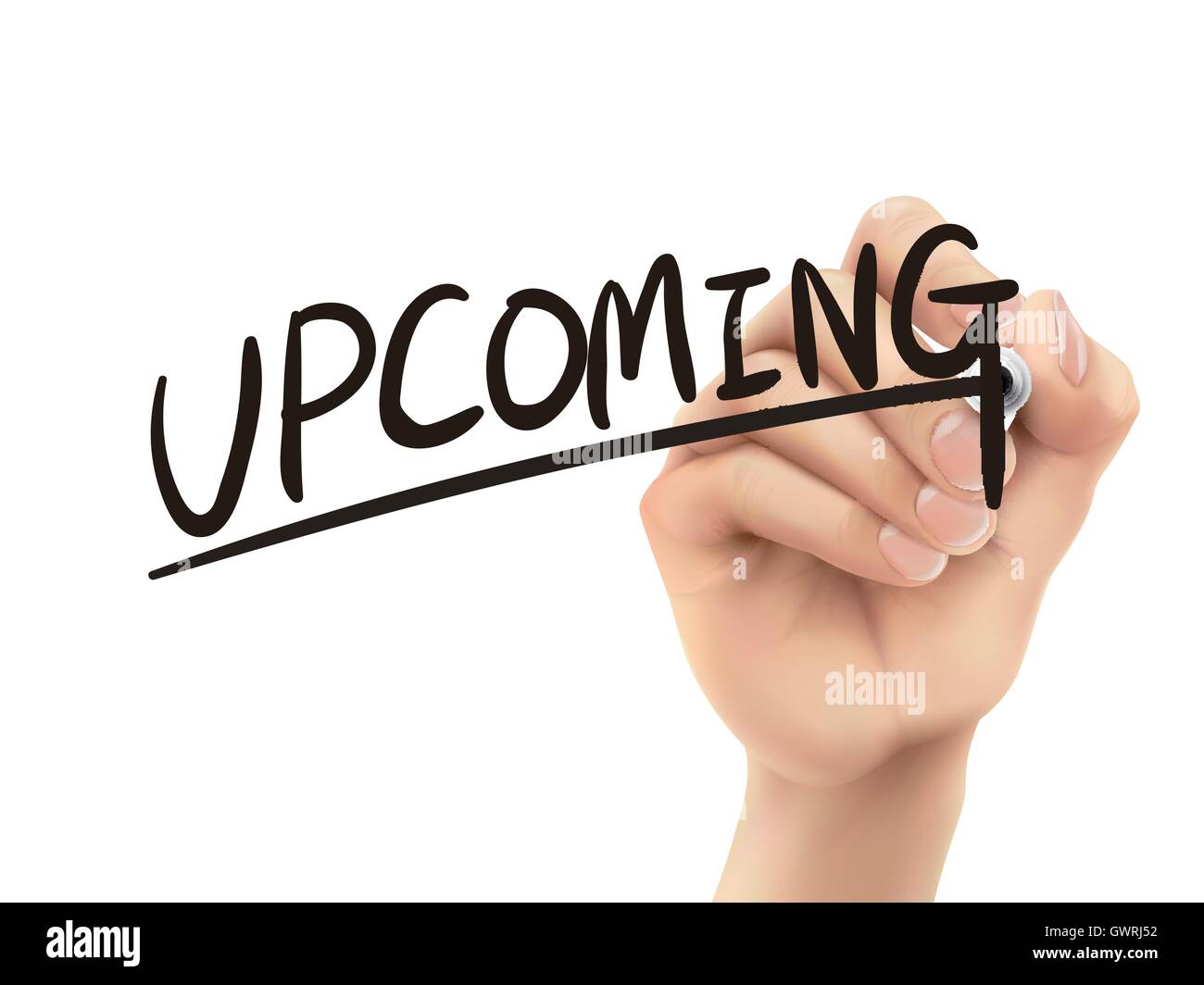 Hand writing future text Stock Vector Images - Alamy