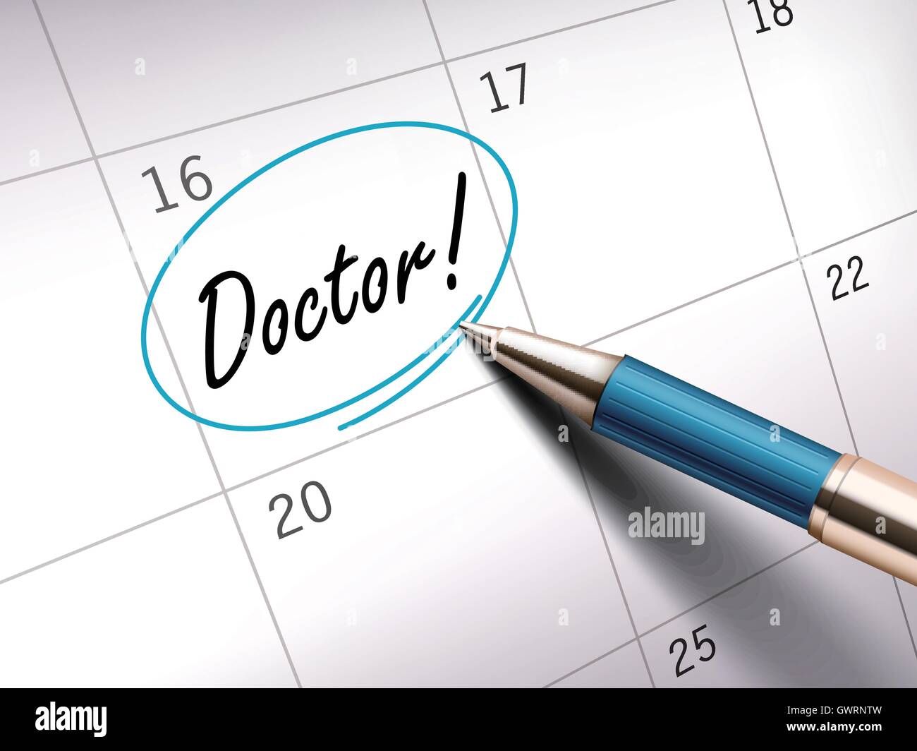 Doctor calendar hi-res stock photography and images - Alamy