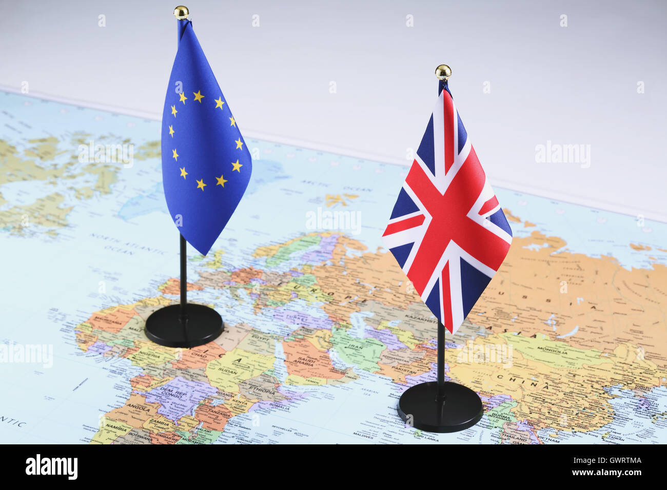 UK and EU flags Stock Photo - Alamy