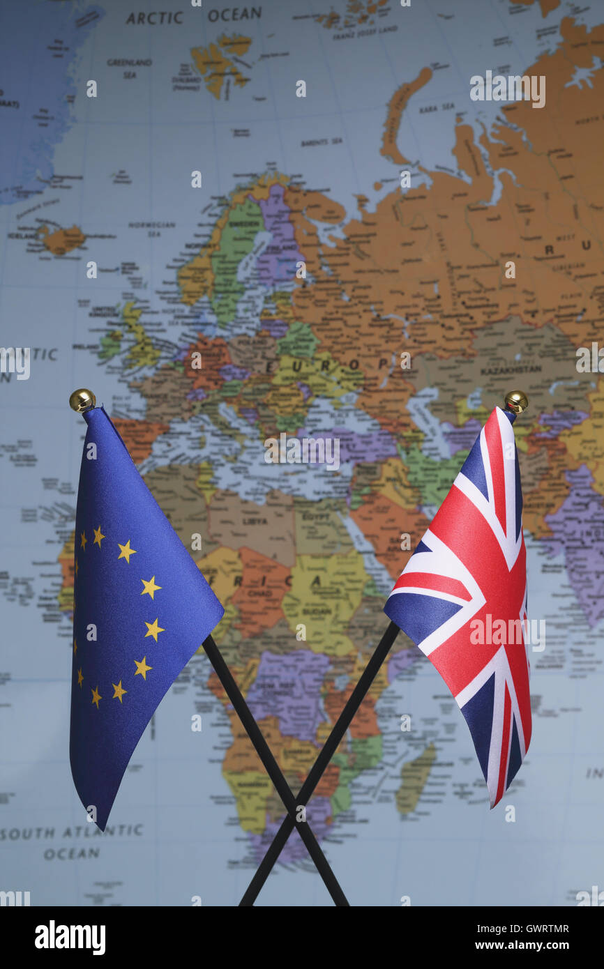 UK and EU flags Stock Photo - Alamy