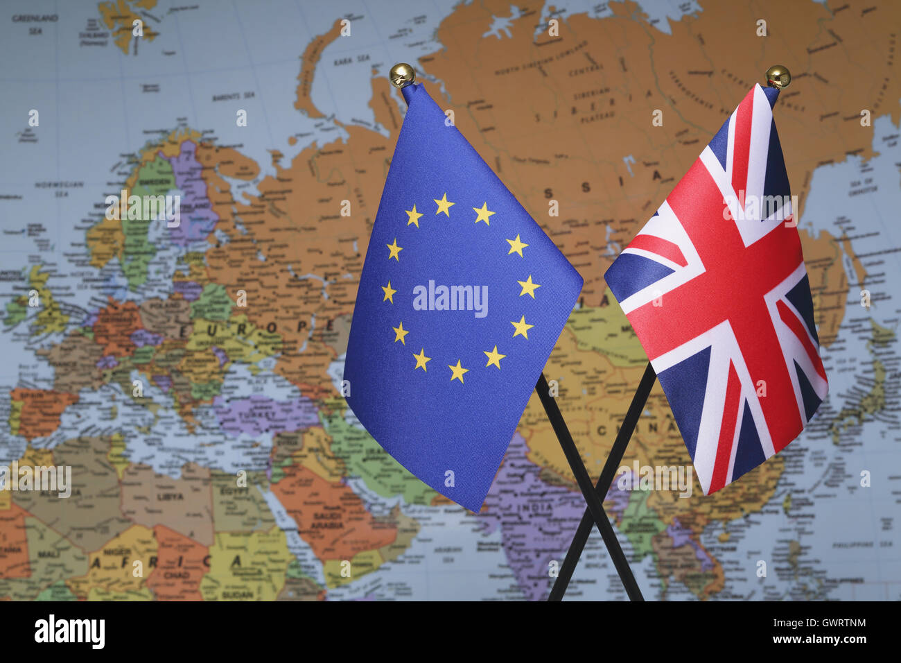 UK and EU flags Stock Photo - Alamy