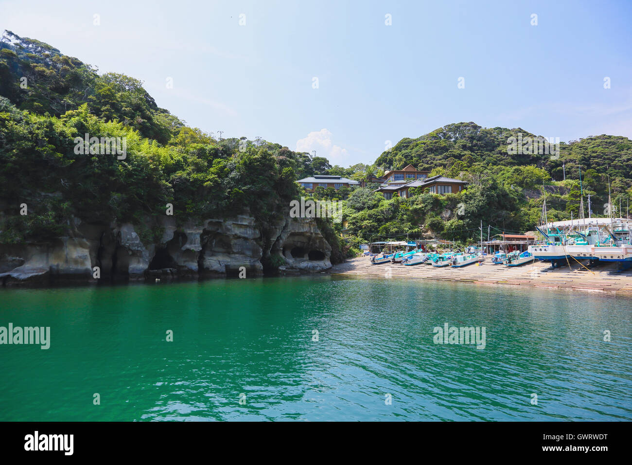 Small port in Ubara, Chiba Prefecture, Japan Stock Photo - Alamy