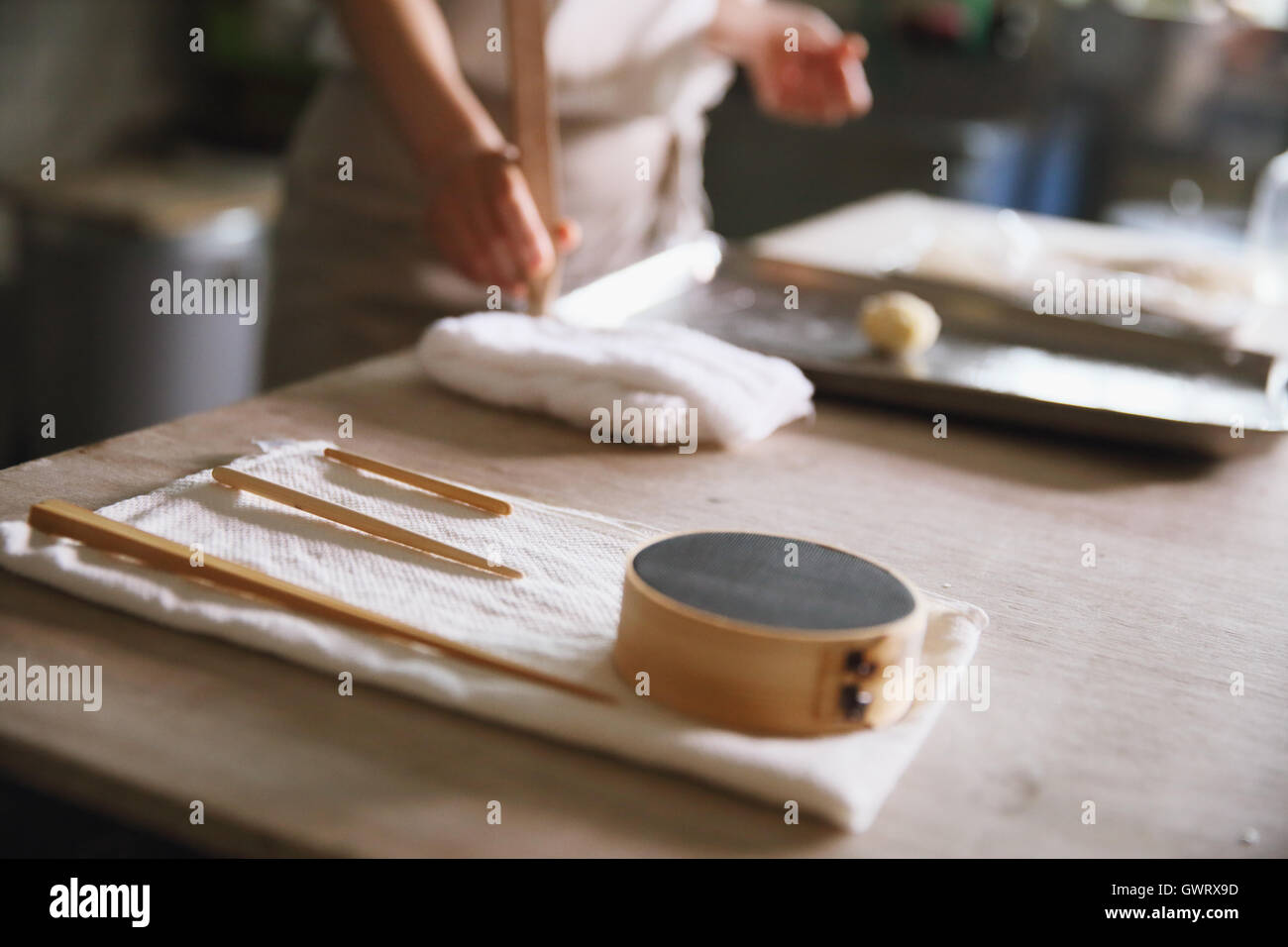 Tools for creating Japanese confectionery Stock Photo - Alamy