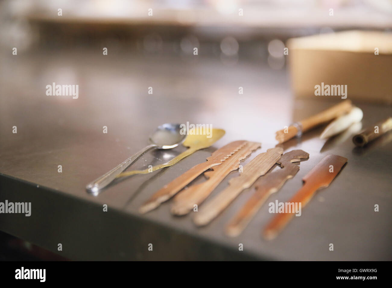 Tools for creating Japanese confectionery Stock Photo - Alamy
