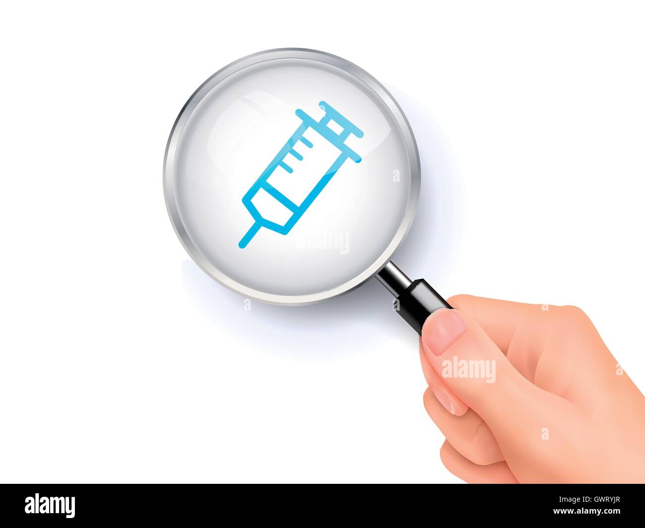 Hand held injector Stock Vector Images - Alamy