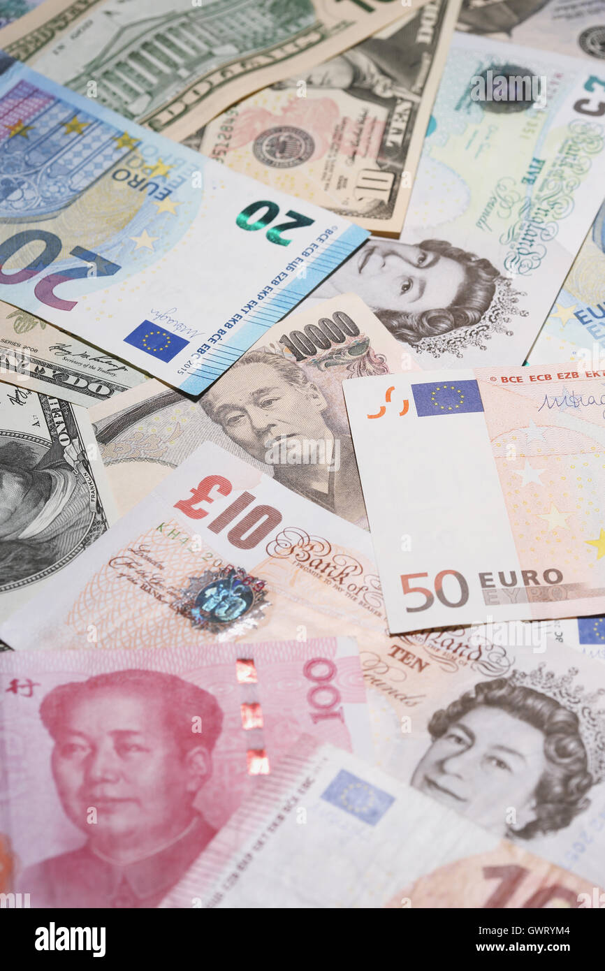 Money of the world Stock Photo - Alamy