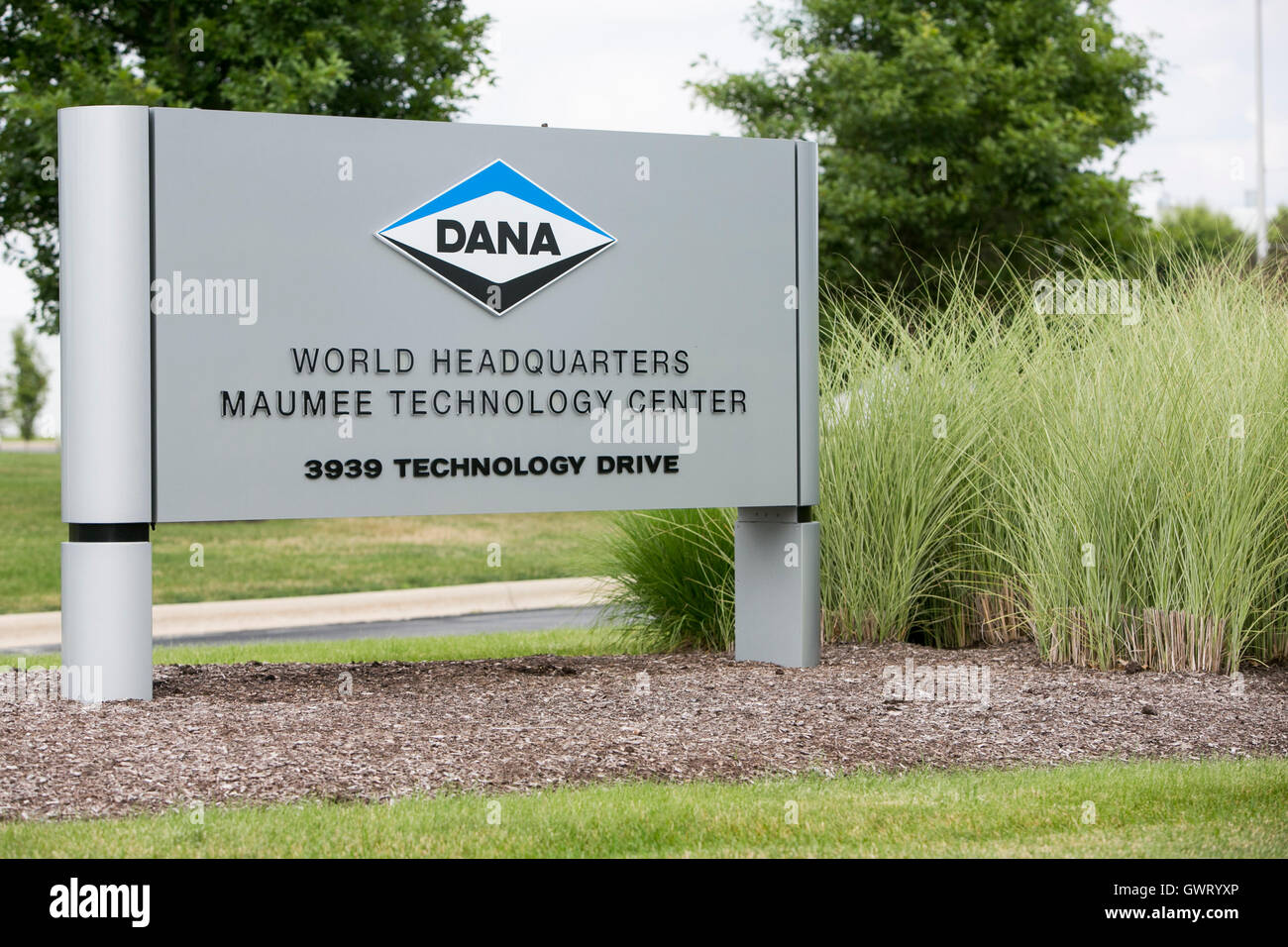 A logo sign outside of the headquarters of The Dana Holding Corporation ...