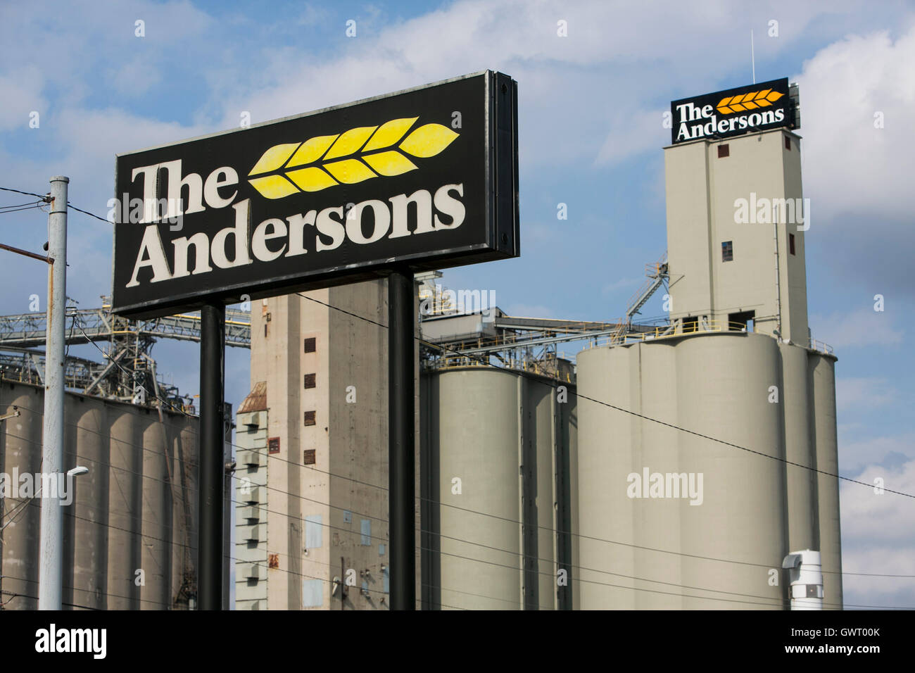 A logo sign outside of a facility occupied by The Andersons, Inc., in ...