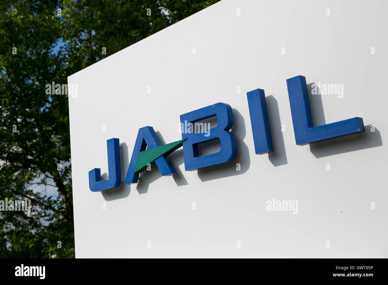 A logo sign outside of a facility occupied by Jabil Circuit, Inc., in ...
