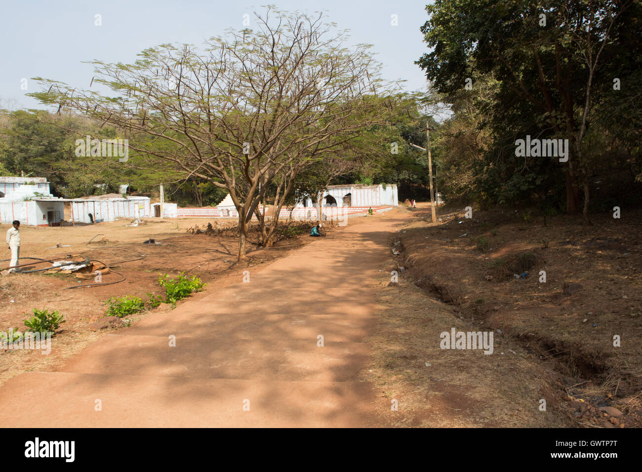 pathway to Anantha Padmanabha Swamy Temple at Ananthagiri Hills Stock ...