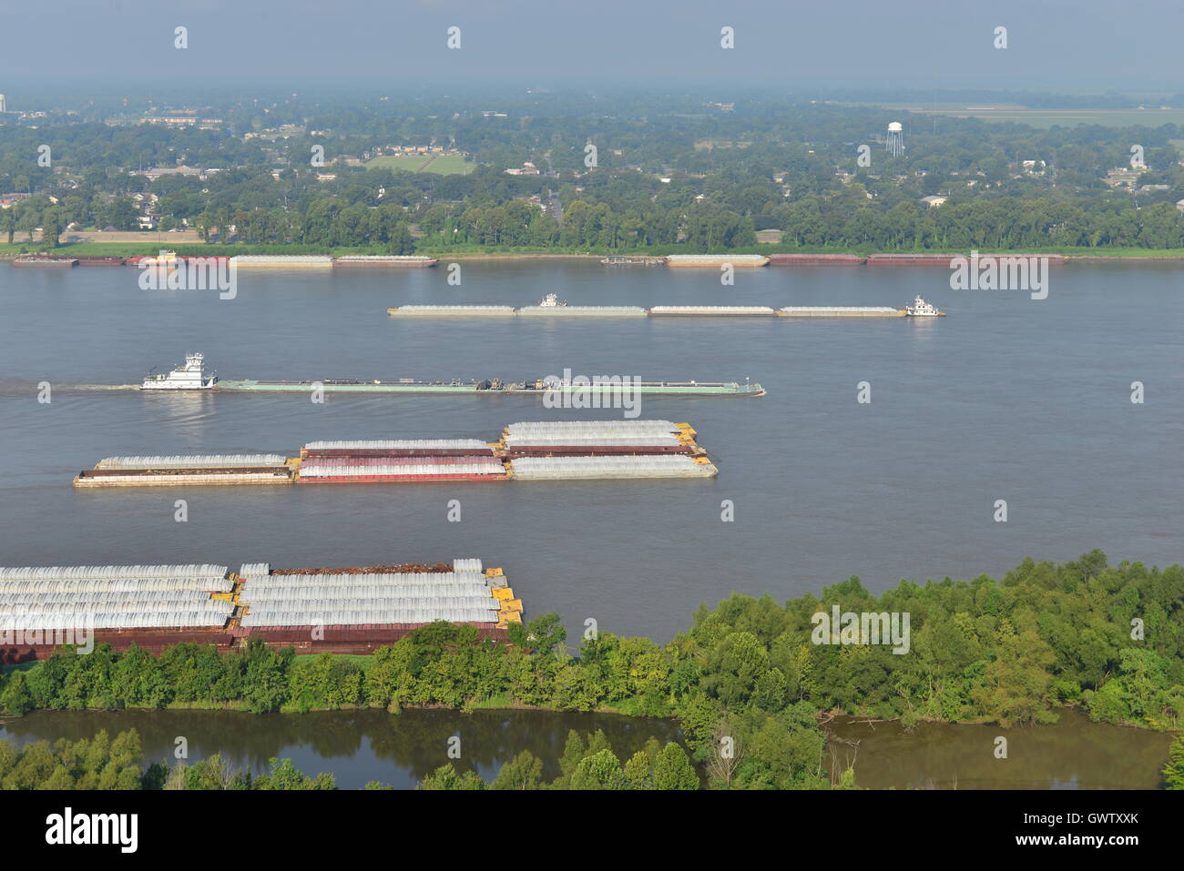 Views from the top of the Louisiana state capital building in Baton ...