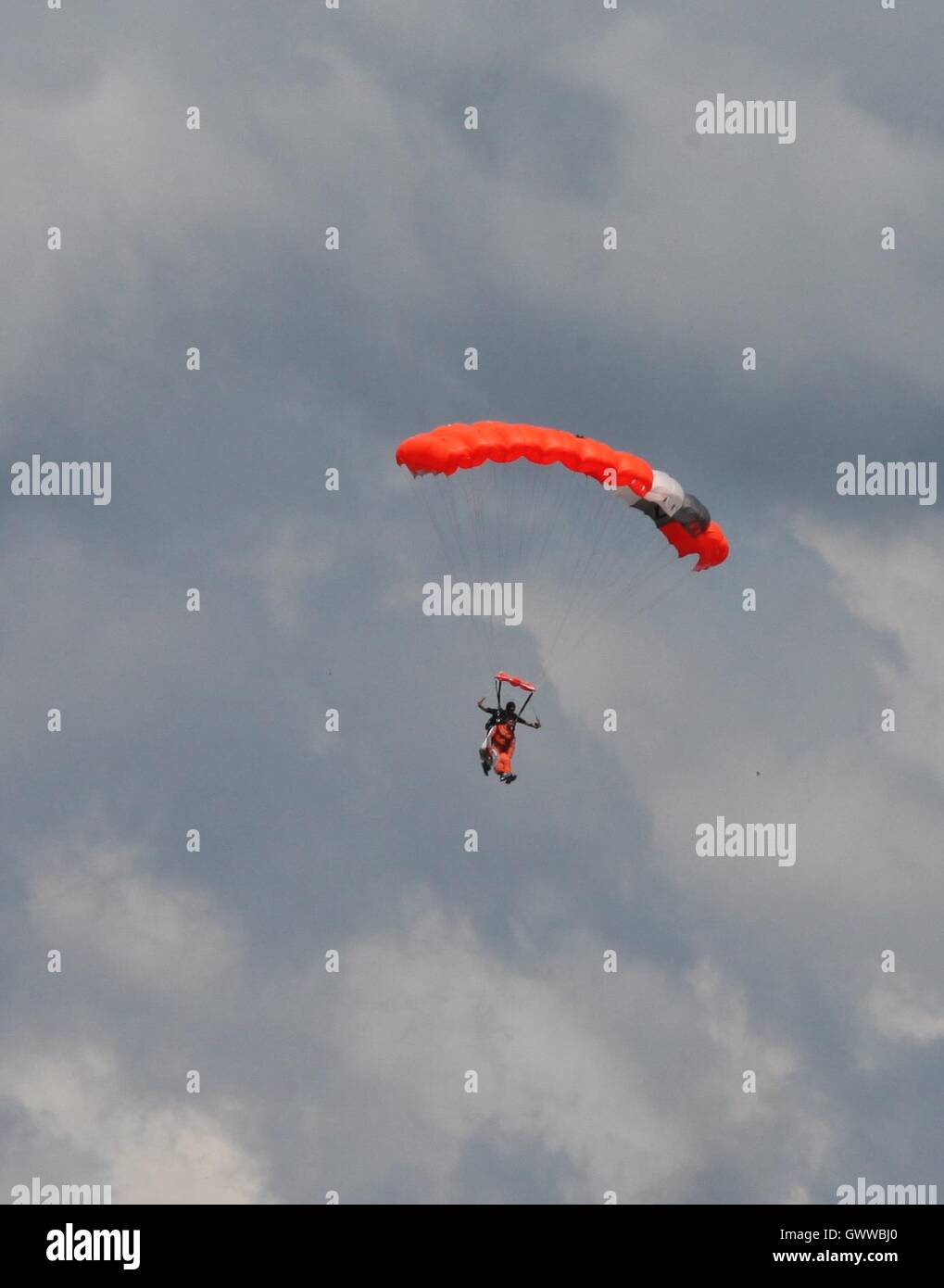 Bachelor Leonard Freier doing a tandem jump at GoJump. He parachuted ...