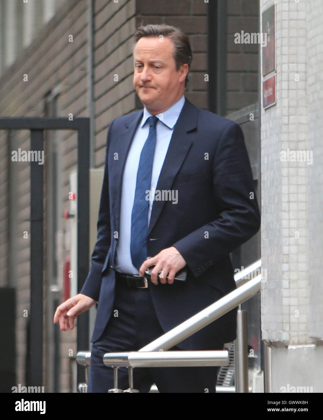 David Cameron outside ITV Studios Featuring: David Cameron Where ...