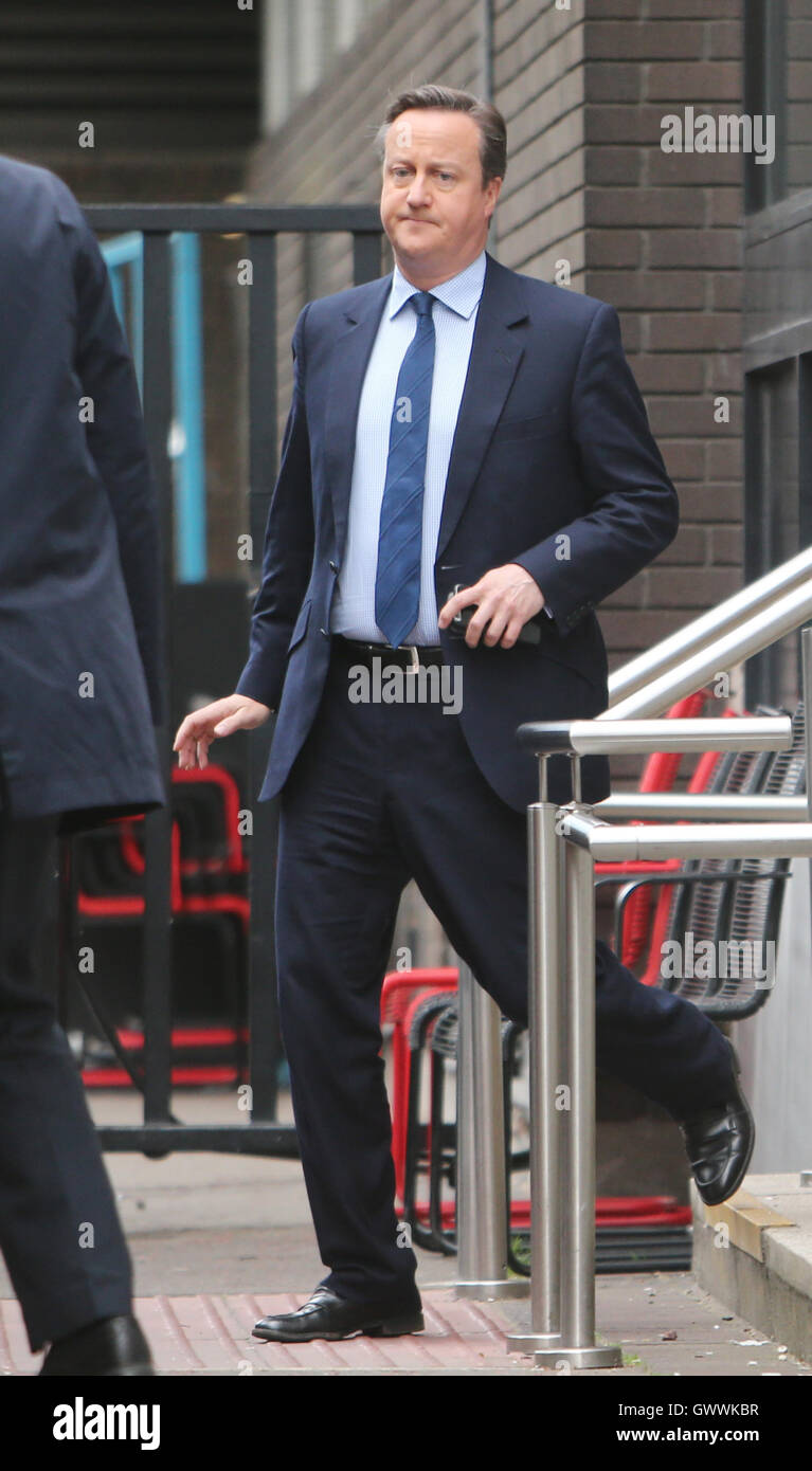 David Cameron outside ITV Studios Featuring: David Cameron Where ...