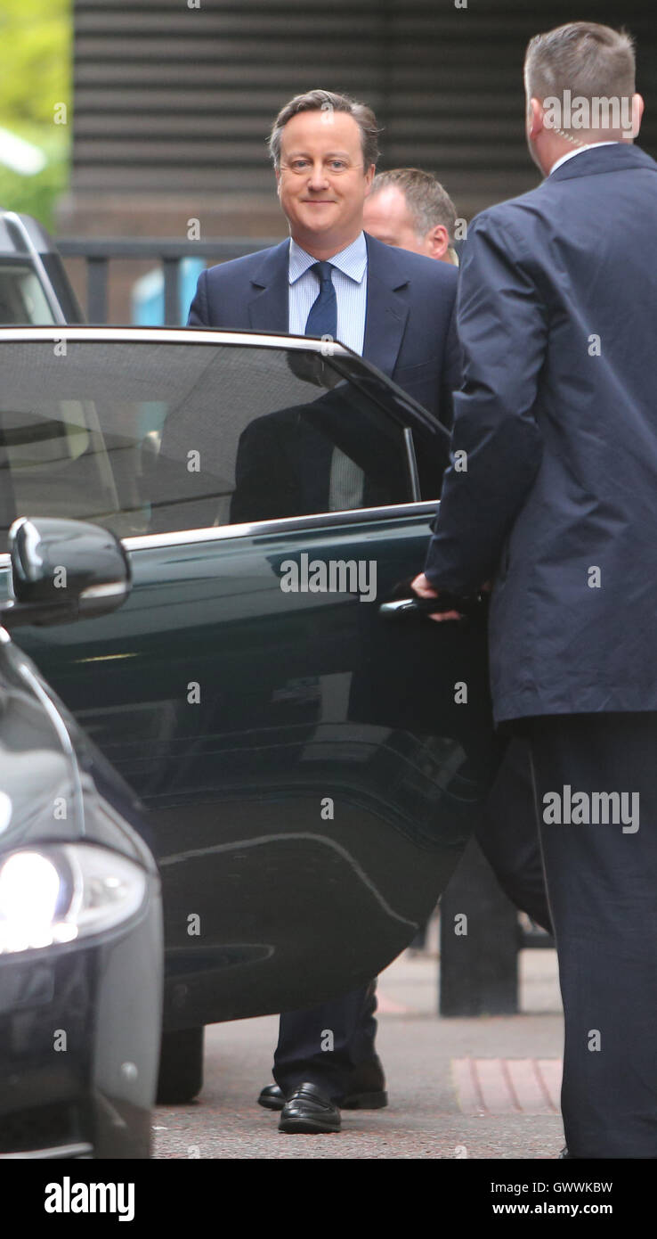 David Cameron outside ITV Studios Featuring: David Cameron Where ...
