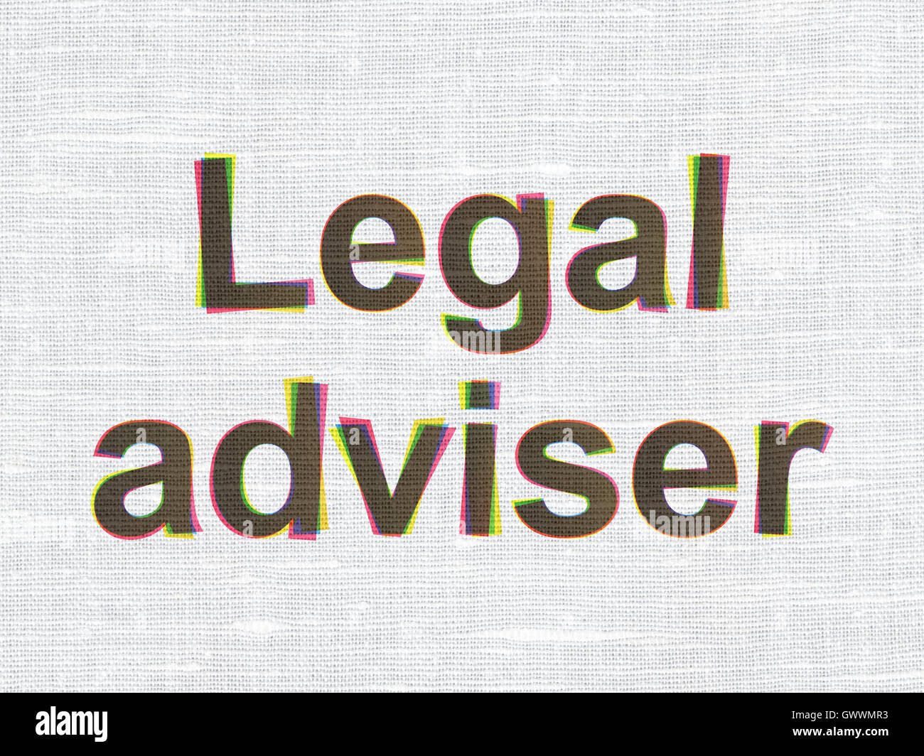 Law concept: Legal Adviser on fabric texture background Stock Photo - Alamy