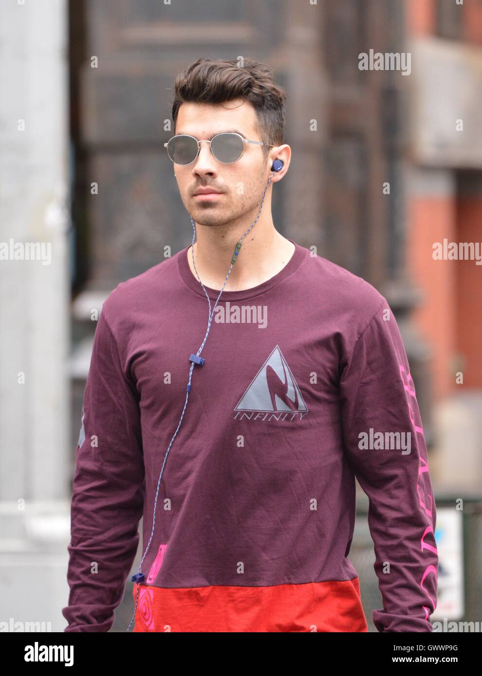 Joe Jonas out and about in Soho Featuring: Joe Jonas Where: Manhattan ...