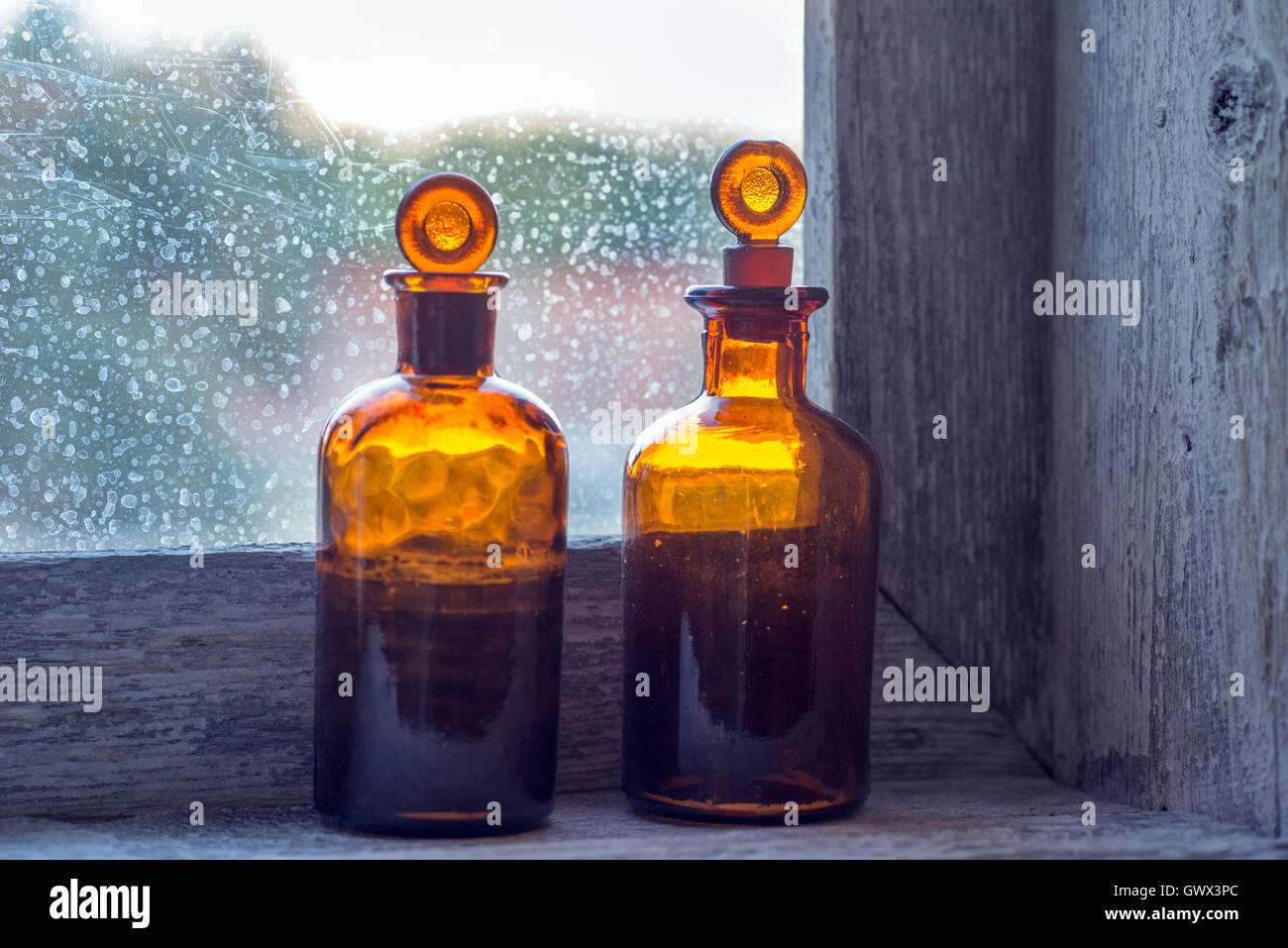 Jars on windowsill hi-res stock photography and images - Alamy