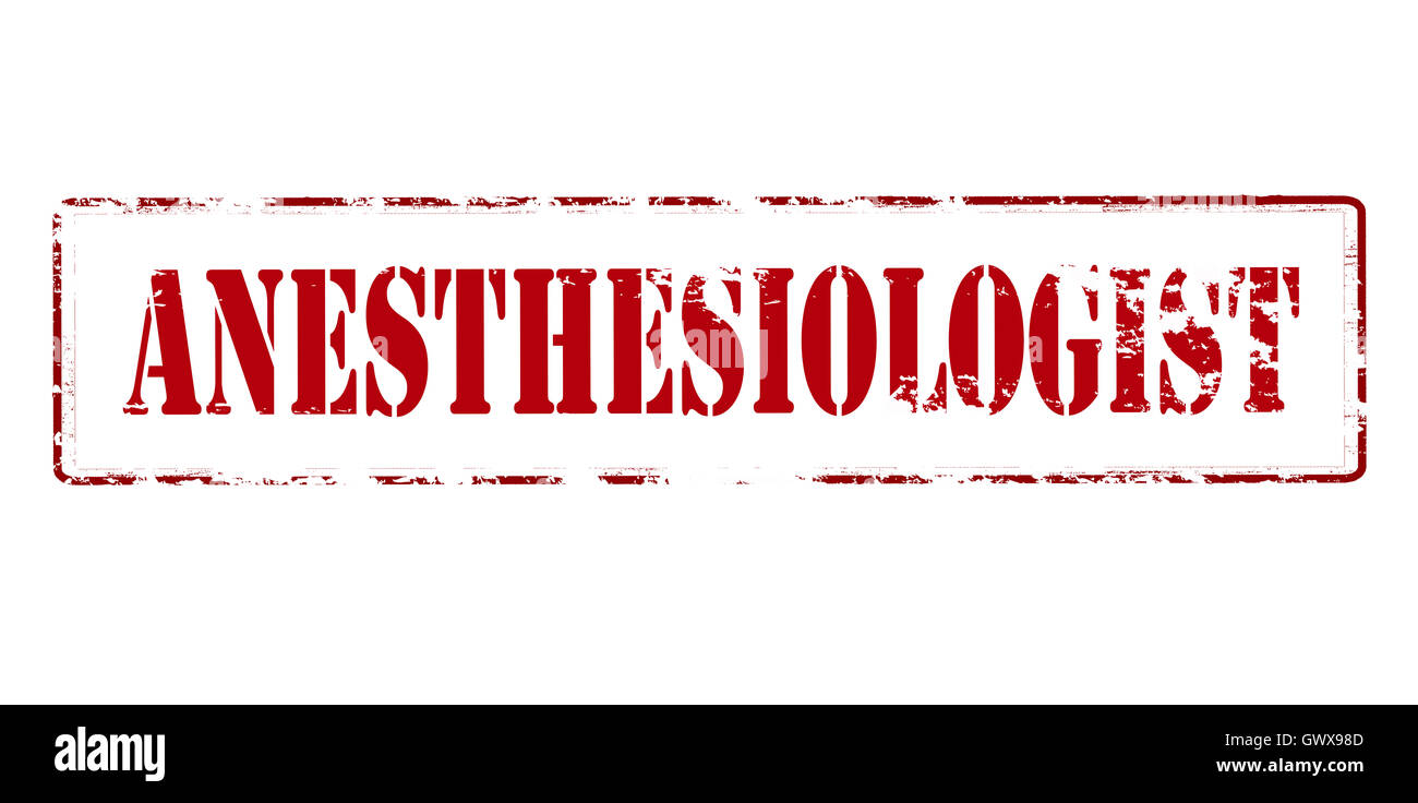 Rubber stamp with word anesthesiologist inside, vector illustration ...