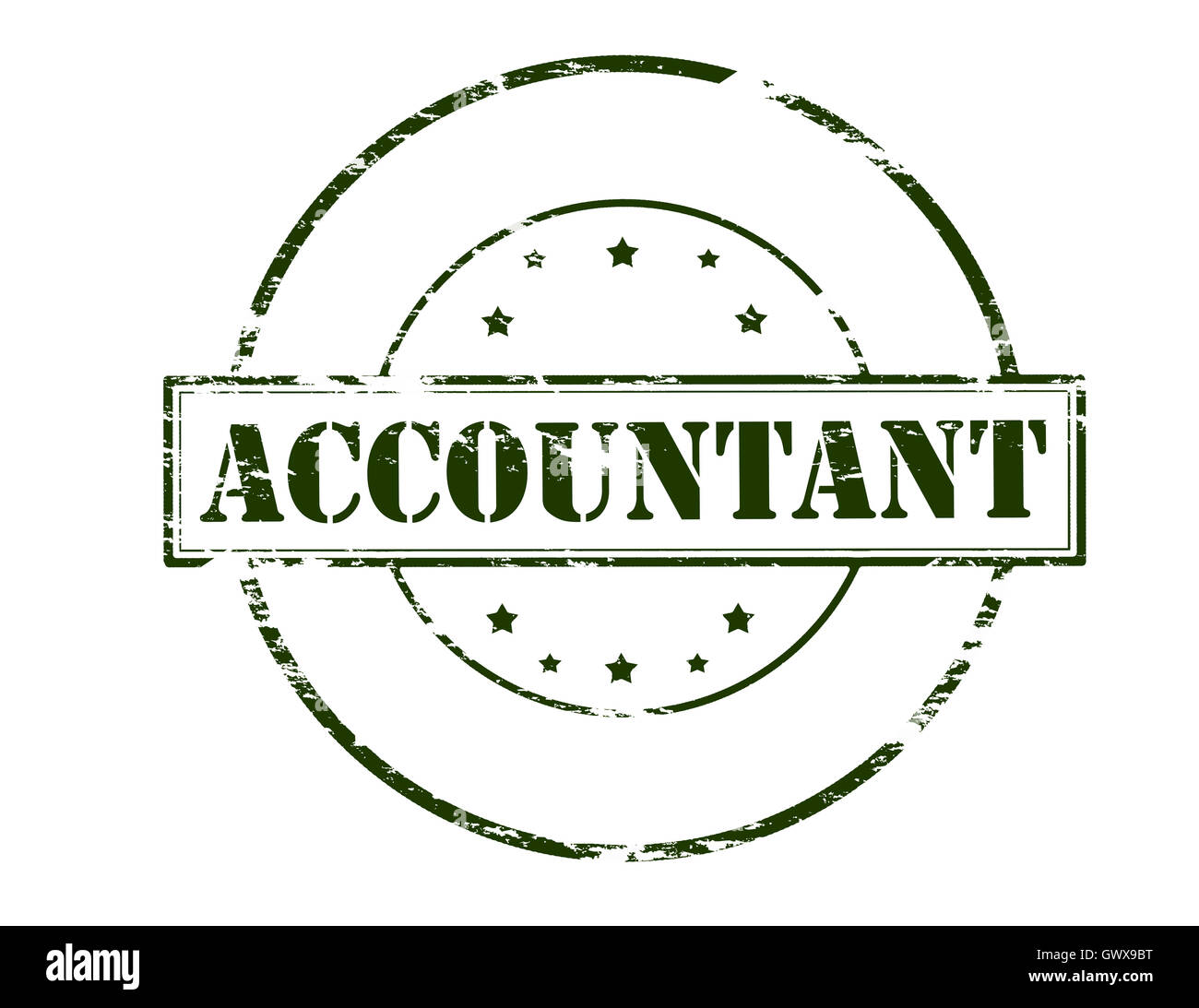 Rubber stamp with word accountant inside, vector illustration Stock ...
