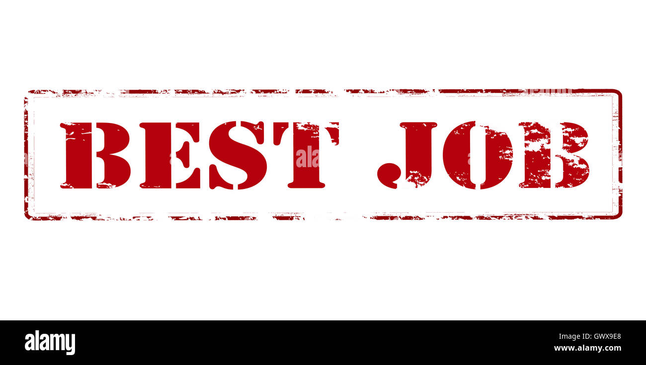 Rubber stamp with text best job inside, vector illustration Stock Photo ...