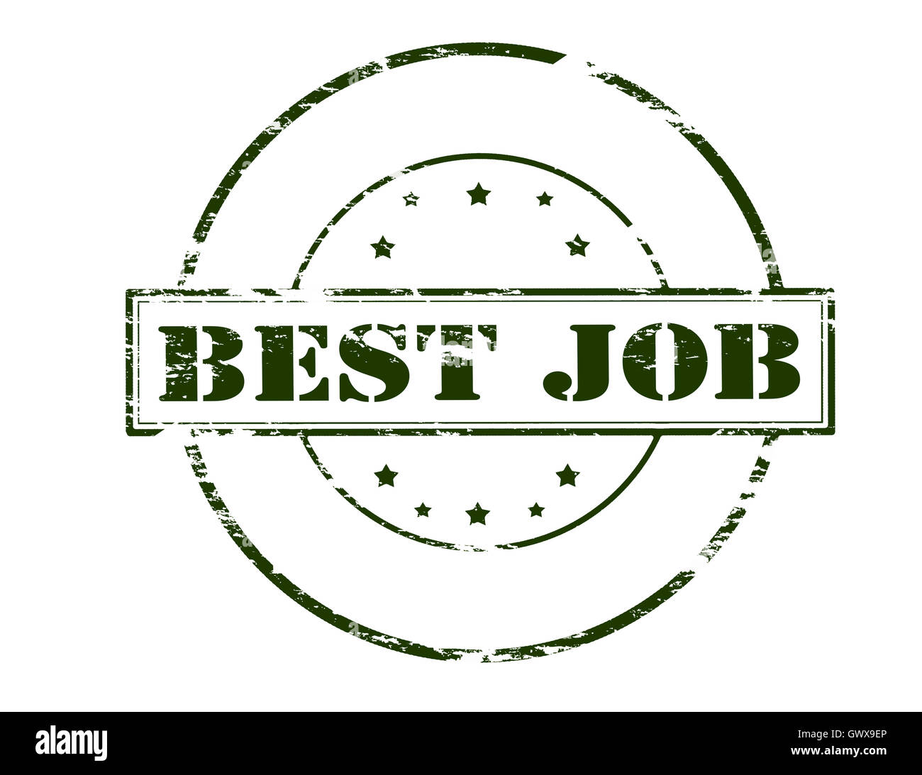 Round post office stamp Cut Out Stock Images & Pictures - Alamy