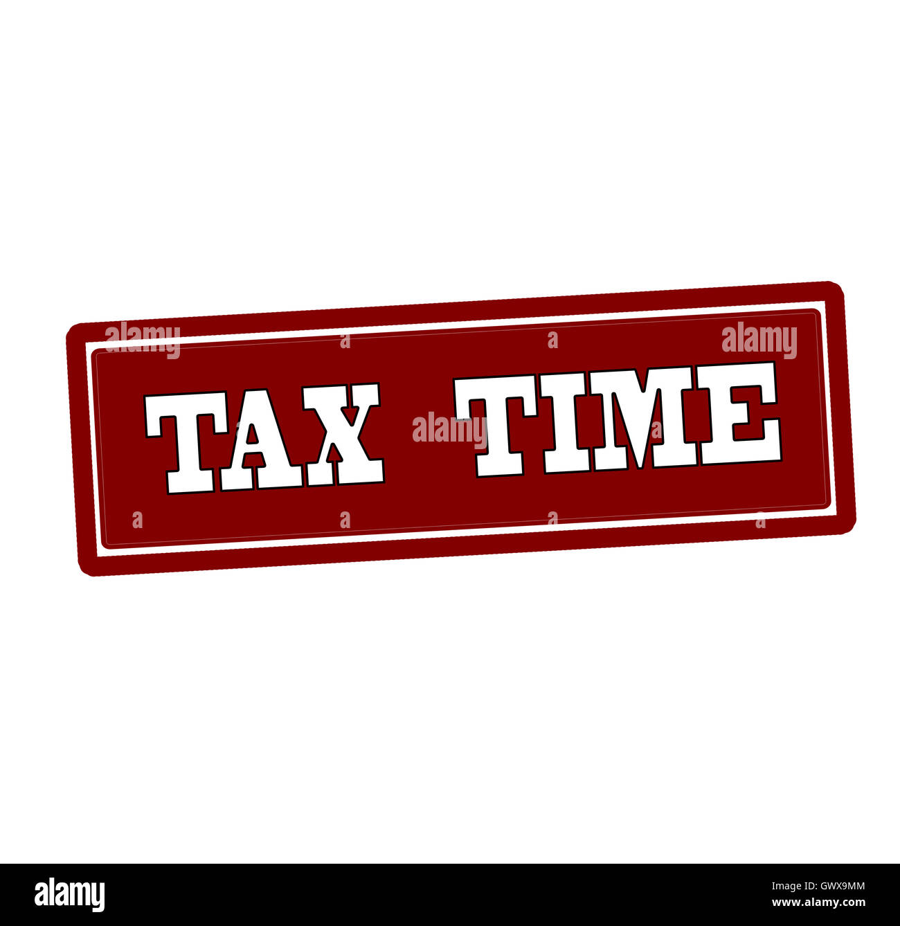 Rubber stamp with text tax time inside, vector illustration Stock Photo ...
