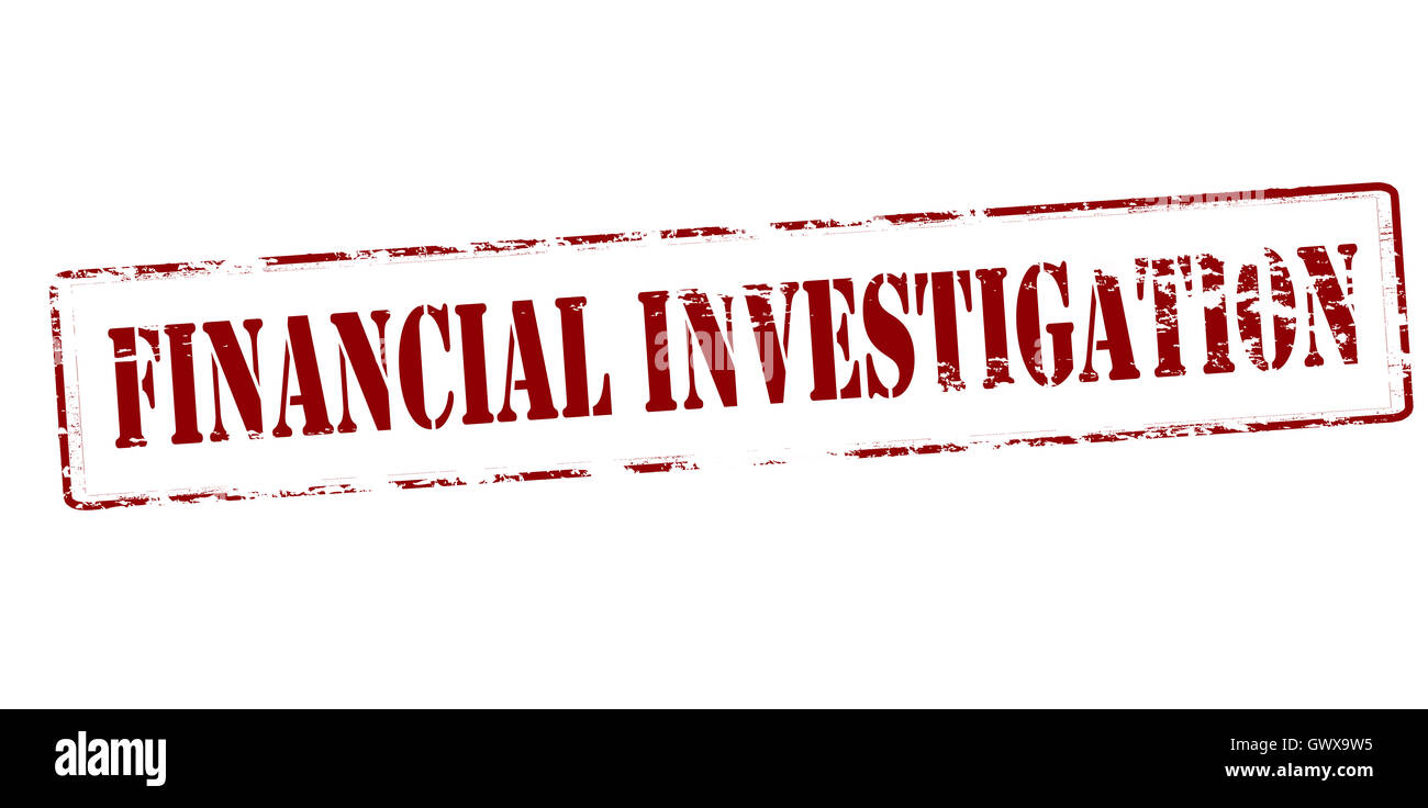 Rubber stamp with text financial investigation inside, vector ...