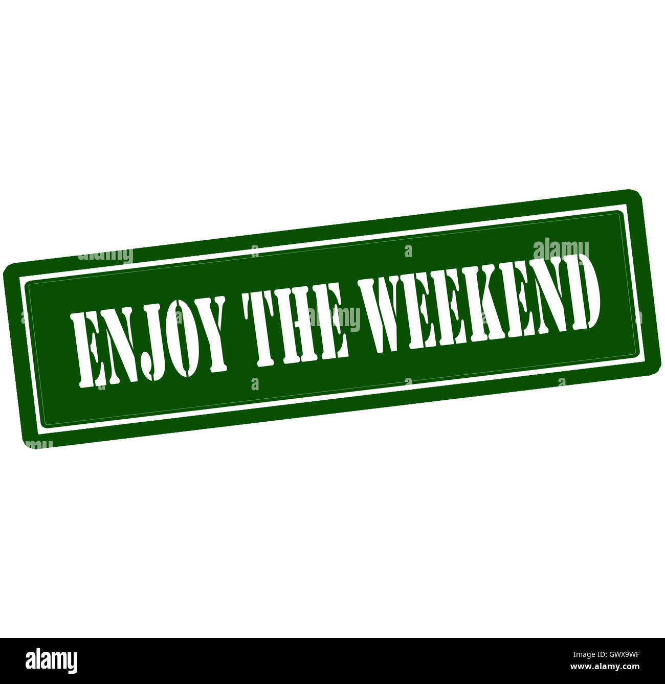 Enjoy weekend concept text hi-res stock photography and images - Alamy