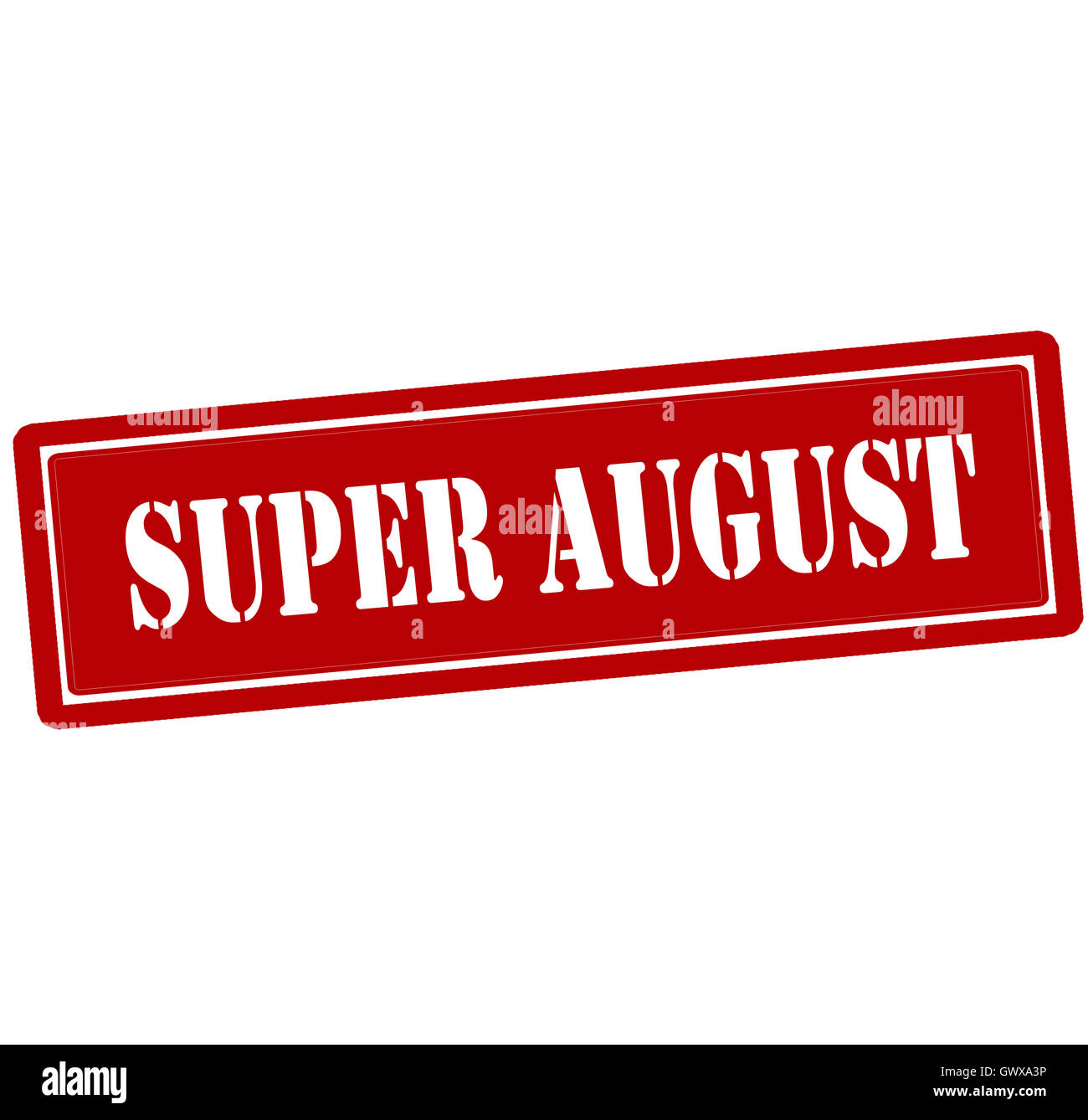 Rubber stamp with text super August inside, vector illustration Stock ...