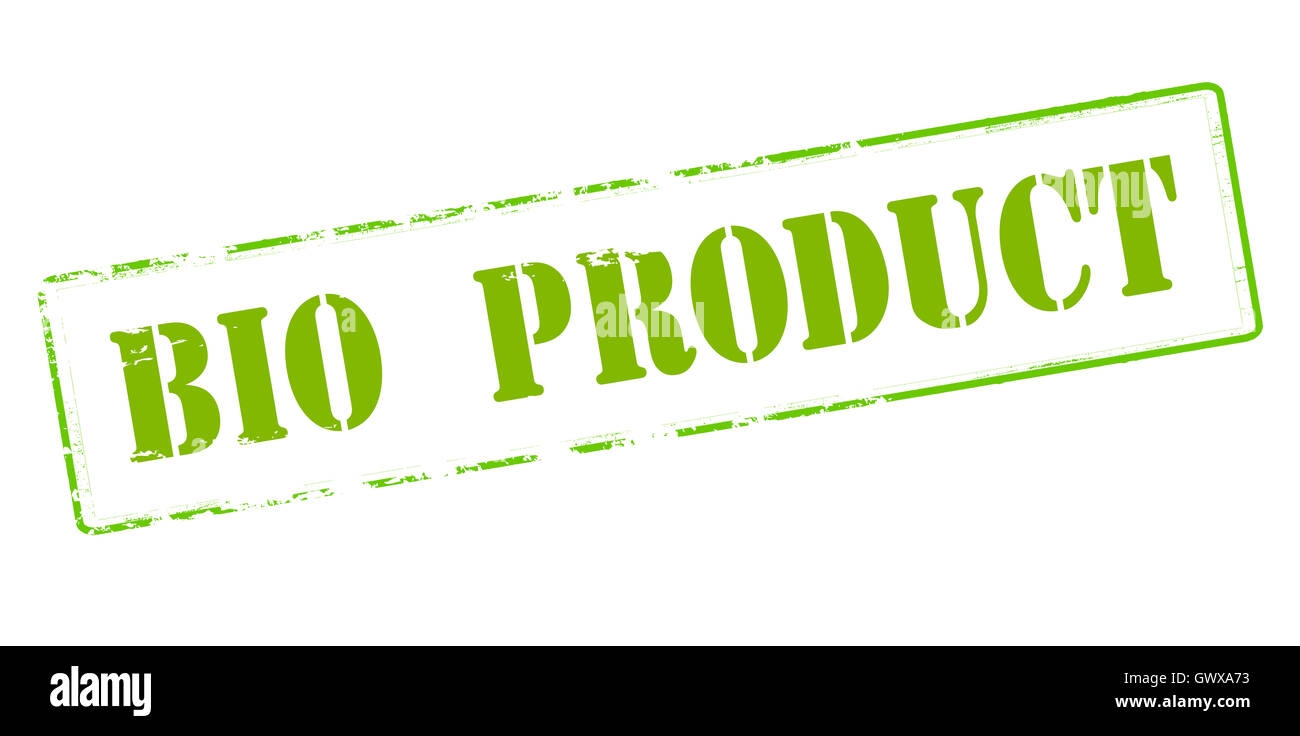 Rubber stamp with text bio product inside, vector illustration Stock ...